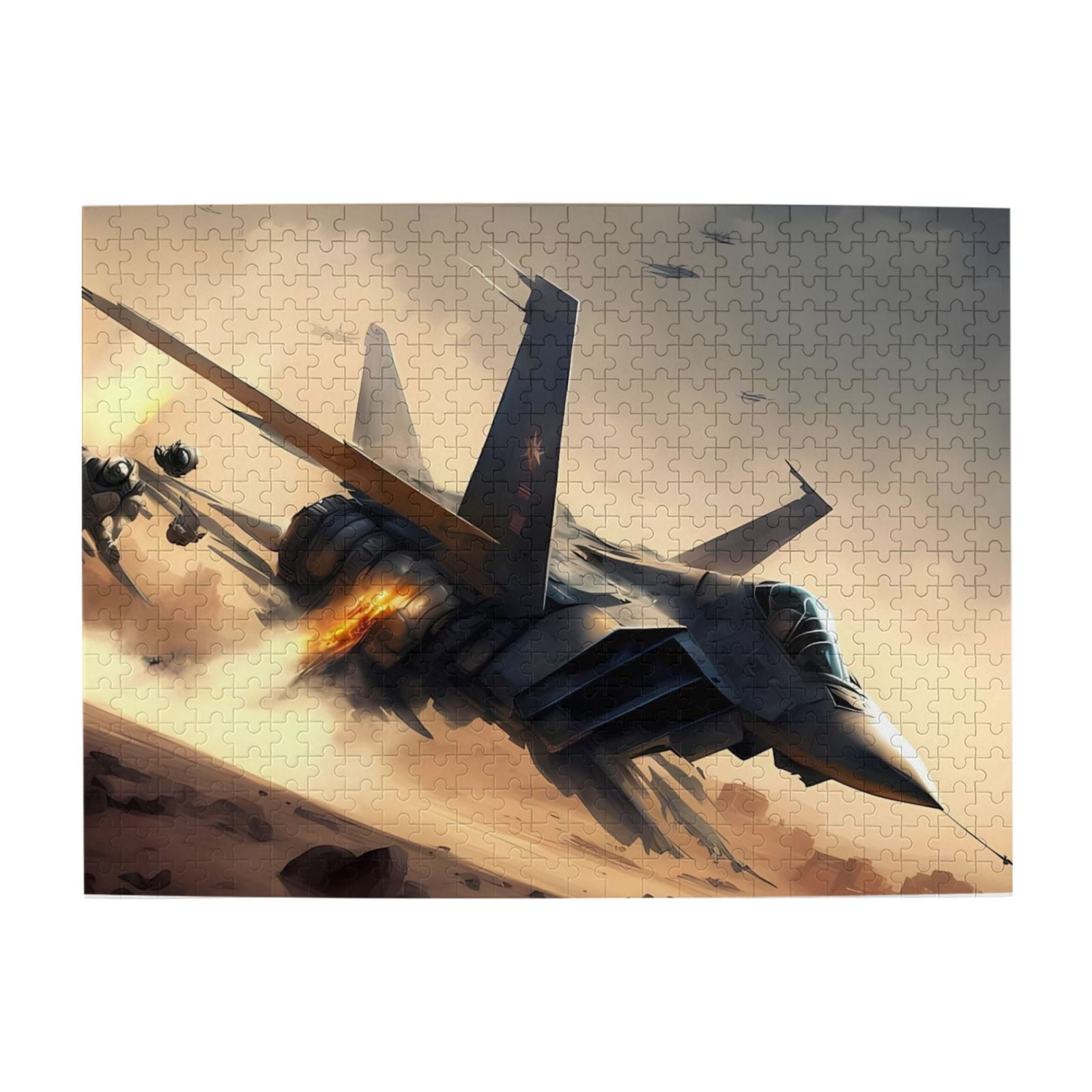 500 Piece Modern Fighter Jet Jigsaw Puzzle For Adults – Dynamic ...