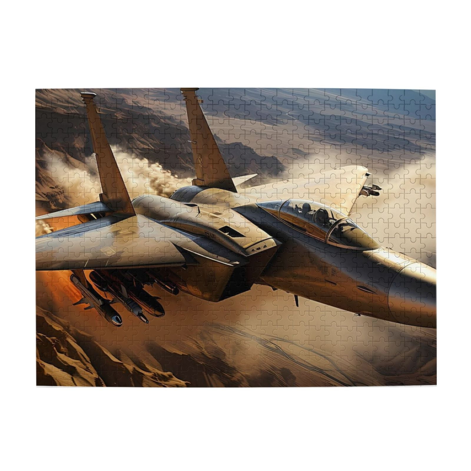 500 Piece Modern Fighter Jet Jigsaw Puzzle For Adults – Dynamic ...