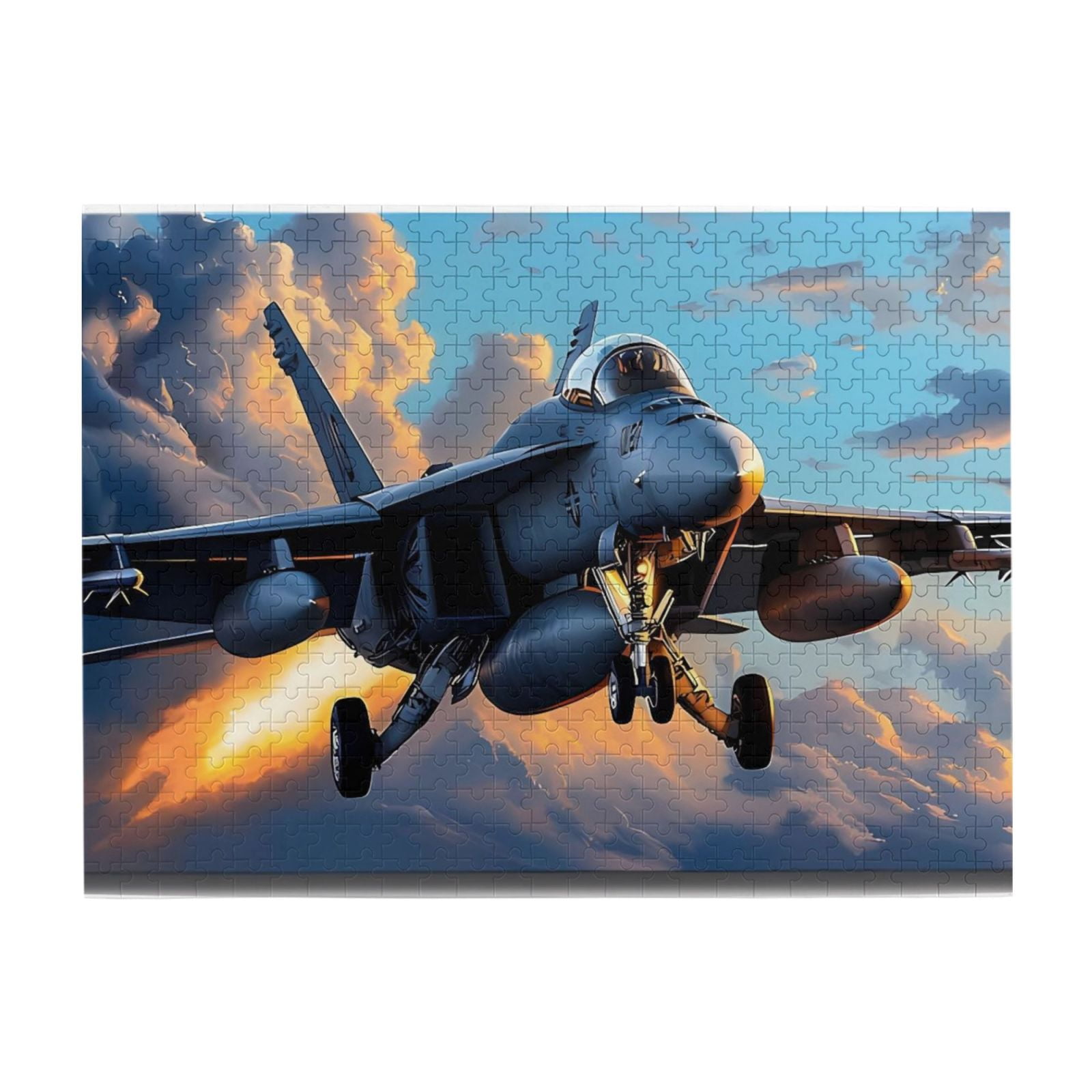 500 Piece Modern Fighter Jet Jigsaw Puzzle For Adults – Challenging ...
