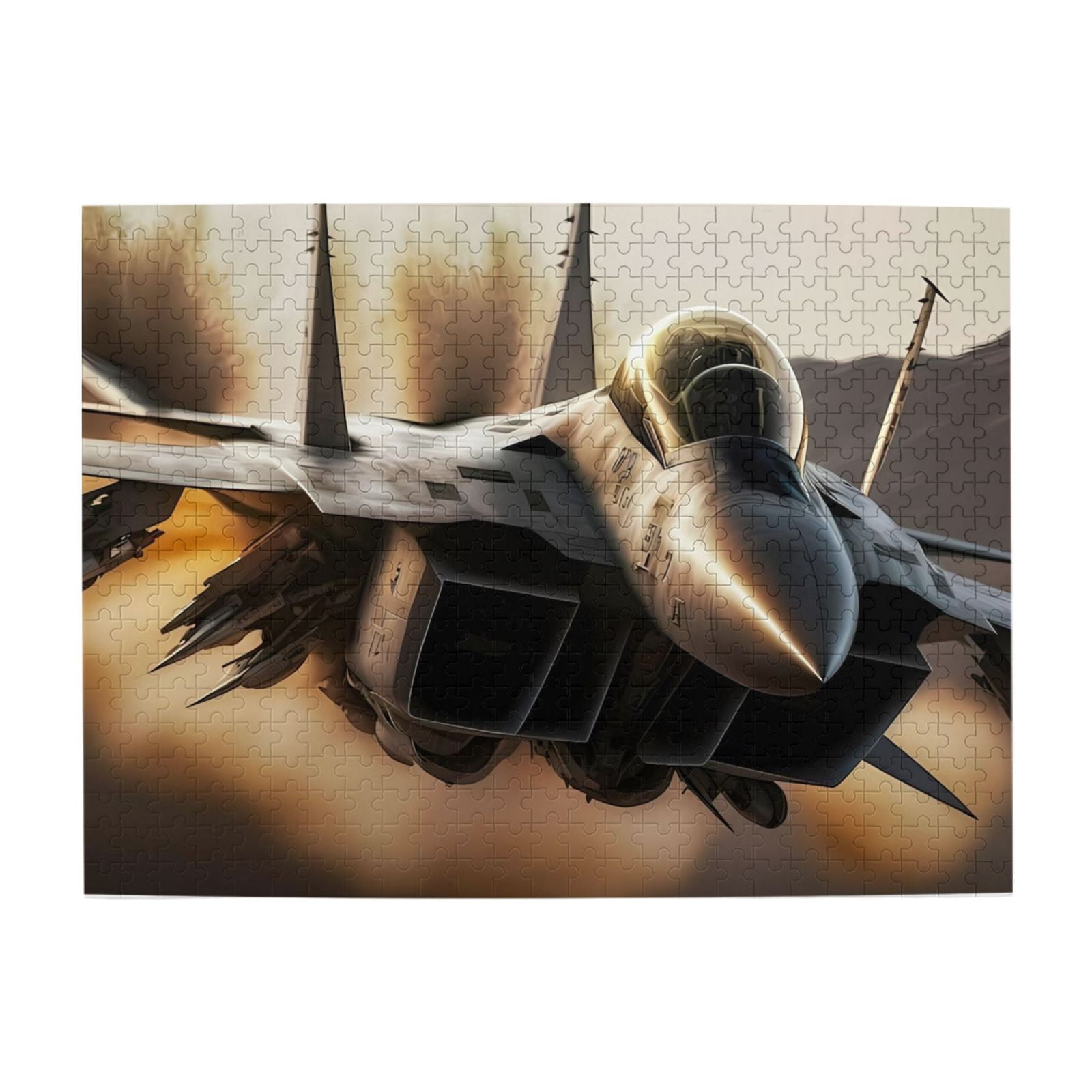500 Piece Modern Fighter Jet Wooden Jigsaw Puzzle For Adults – Dynamic ...