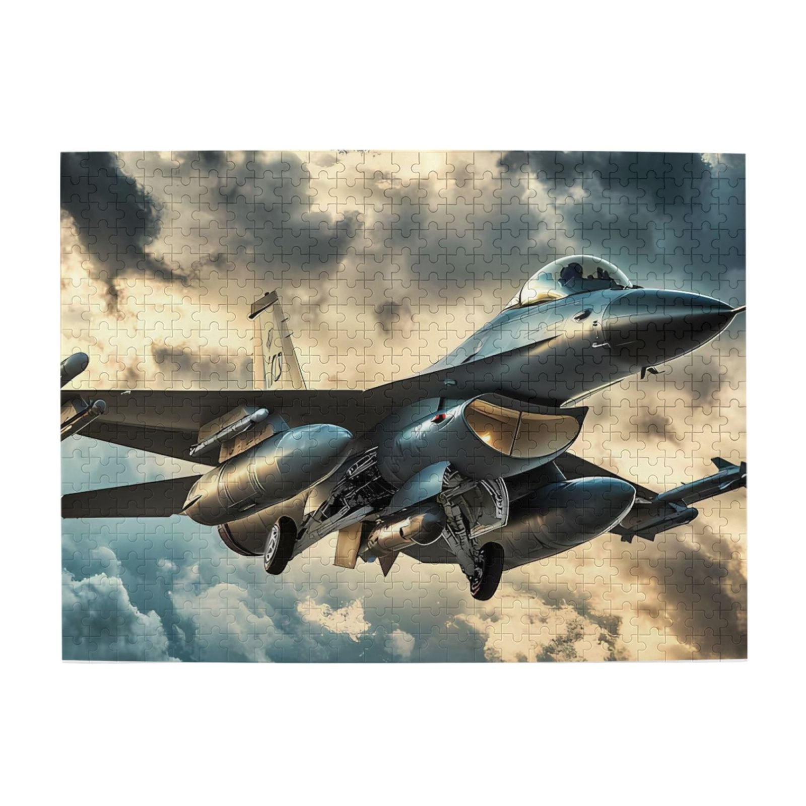 500 Piece Modern Fighter Jet Wooden Jigsaw Puzzle For Adults ...