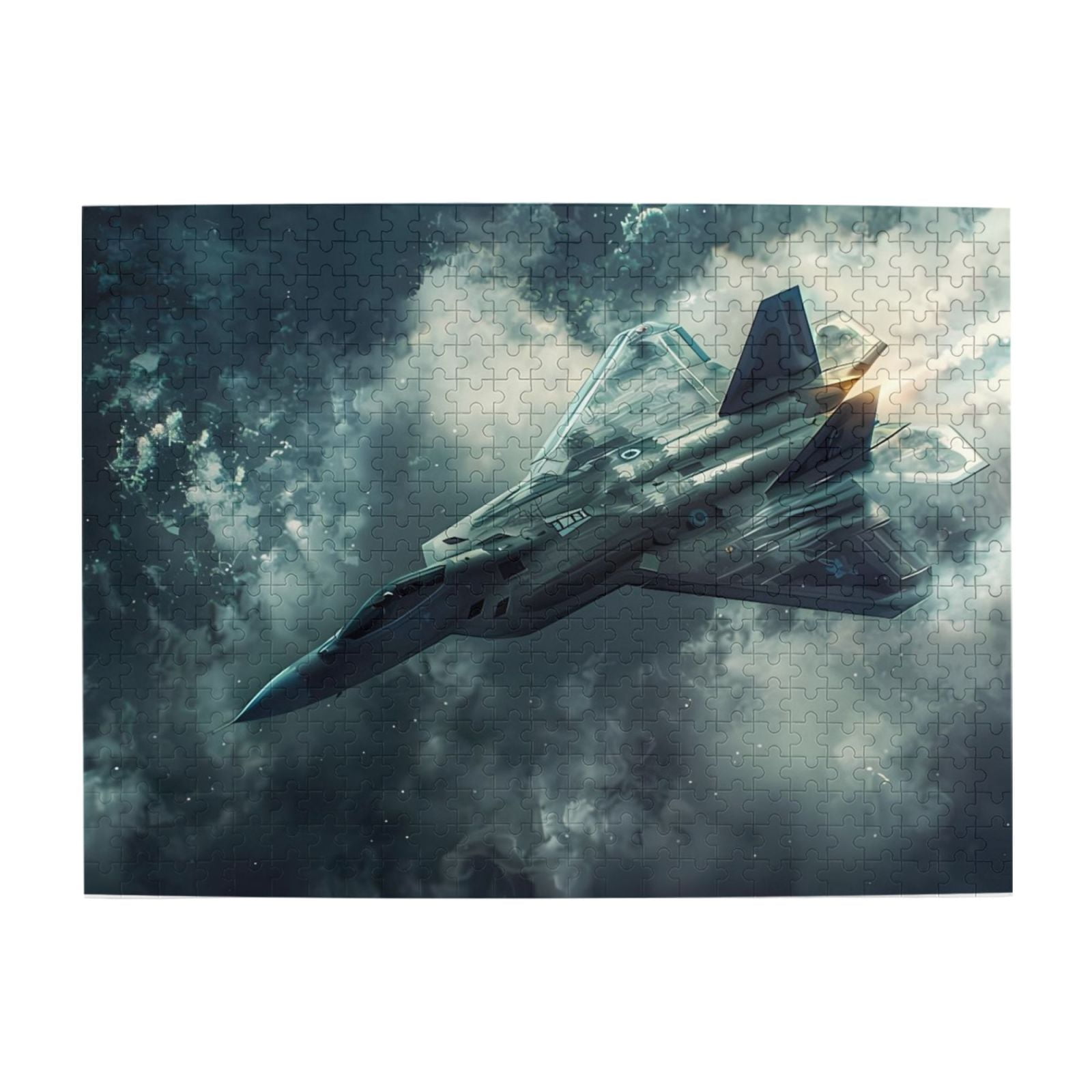 500 Piece Modern Stealth Fighter Jet Wooden Jigsaw Puzzle For Adults ...