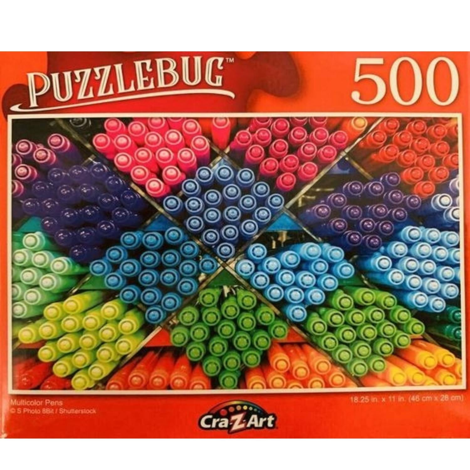 500 Piece Multi-Color Pens Jigsaw Puzzle Tight Fitting Pieces Props ...