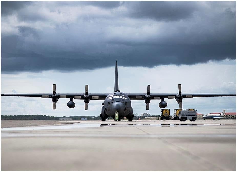 500 Piece Multicolor Jigsaw Puzzle - C-130 Hercules On The Flightline ...