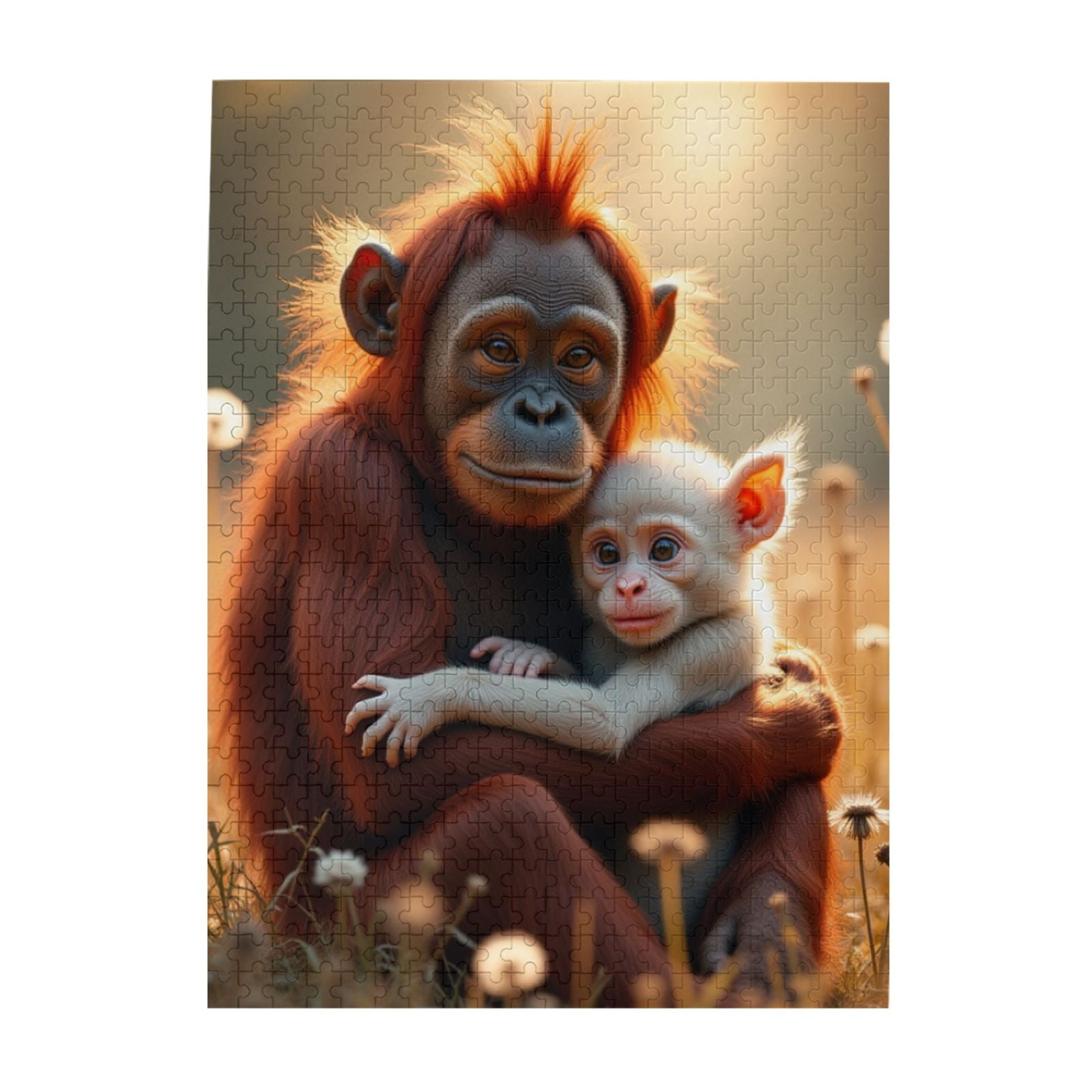500 Piece Orangutan And Baby Monkey Jigsaw Puzzle For Adults Challenging And Relaxing Brain ...