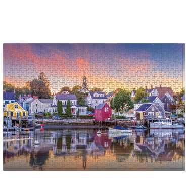 Vermont Christmas Company 500-Piece Autumn Greeting Cardboard Jigsaw ...