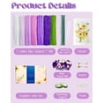 500 Piece Pipe Cleaner Flower Craft Kit Lilac Dreamscape Set For DIY ...