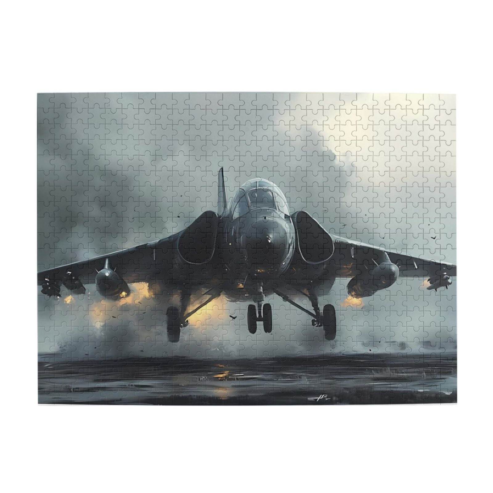 500 Piece Powerful Fighter Jet Jigsaw Puzzle For Adults Dynamic ...