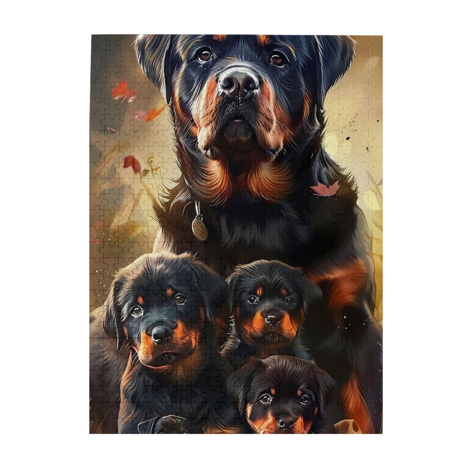 500 Piece Rottweiler Family Jigsaw Puzzle For Adults – Captivating Dog ...