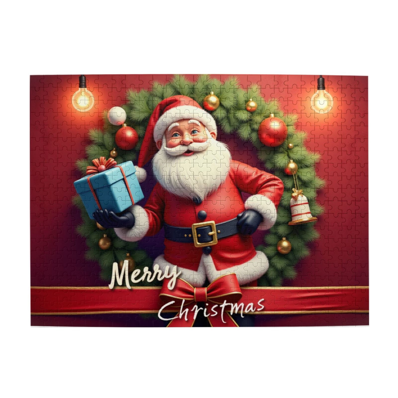 500 Piece Santa Claus Jigsaw Puzzle For Adults Festive Christmas Scene ...