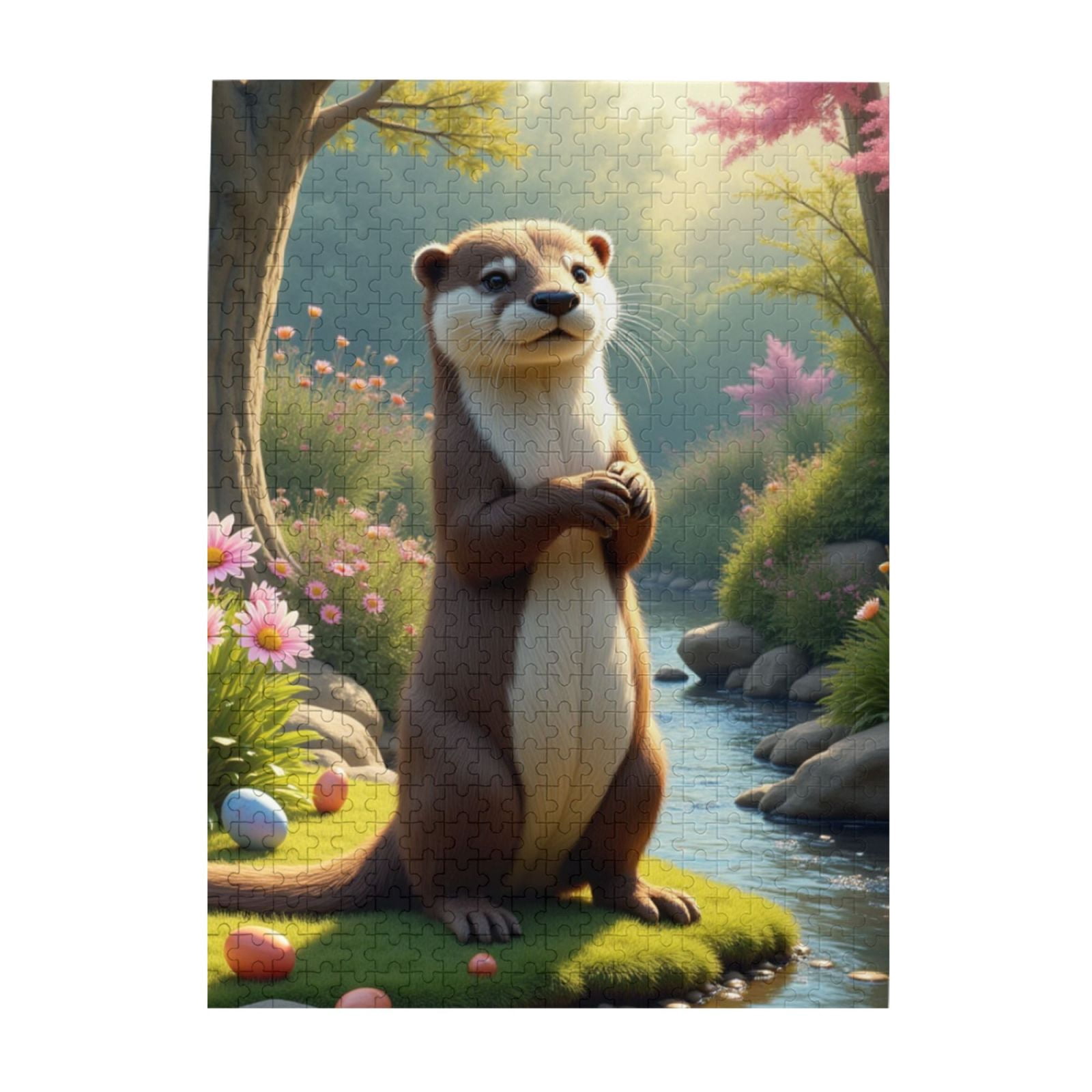 500 Piece Spring Otter Jigsaw Puzzle For Adults Relaxing And ...