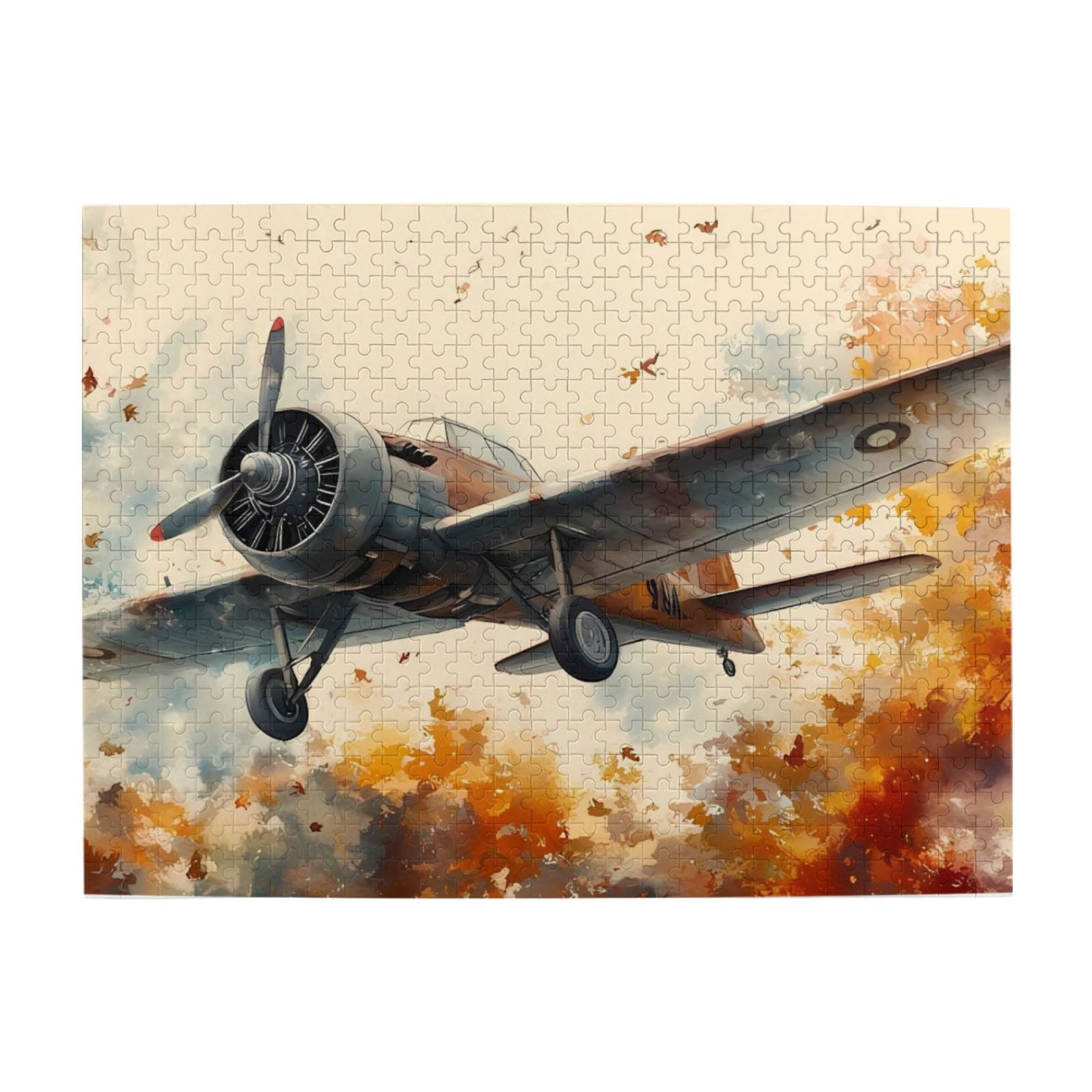 500 Piece Vintage Fighter Plane Jigsaw Puzzle For Adults – Abstract ...