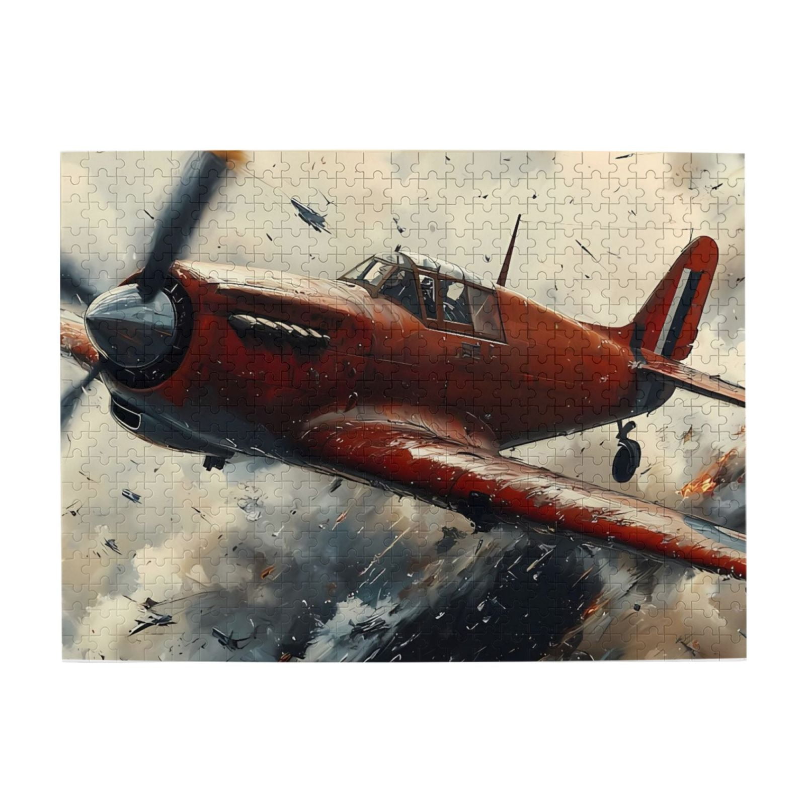 500 Piece Vintage WWII Fighter Plane Jigsaw Puzzle For Adults – Dynamic ...