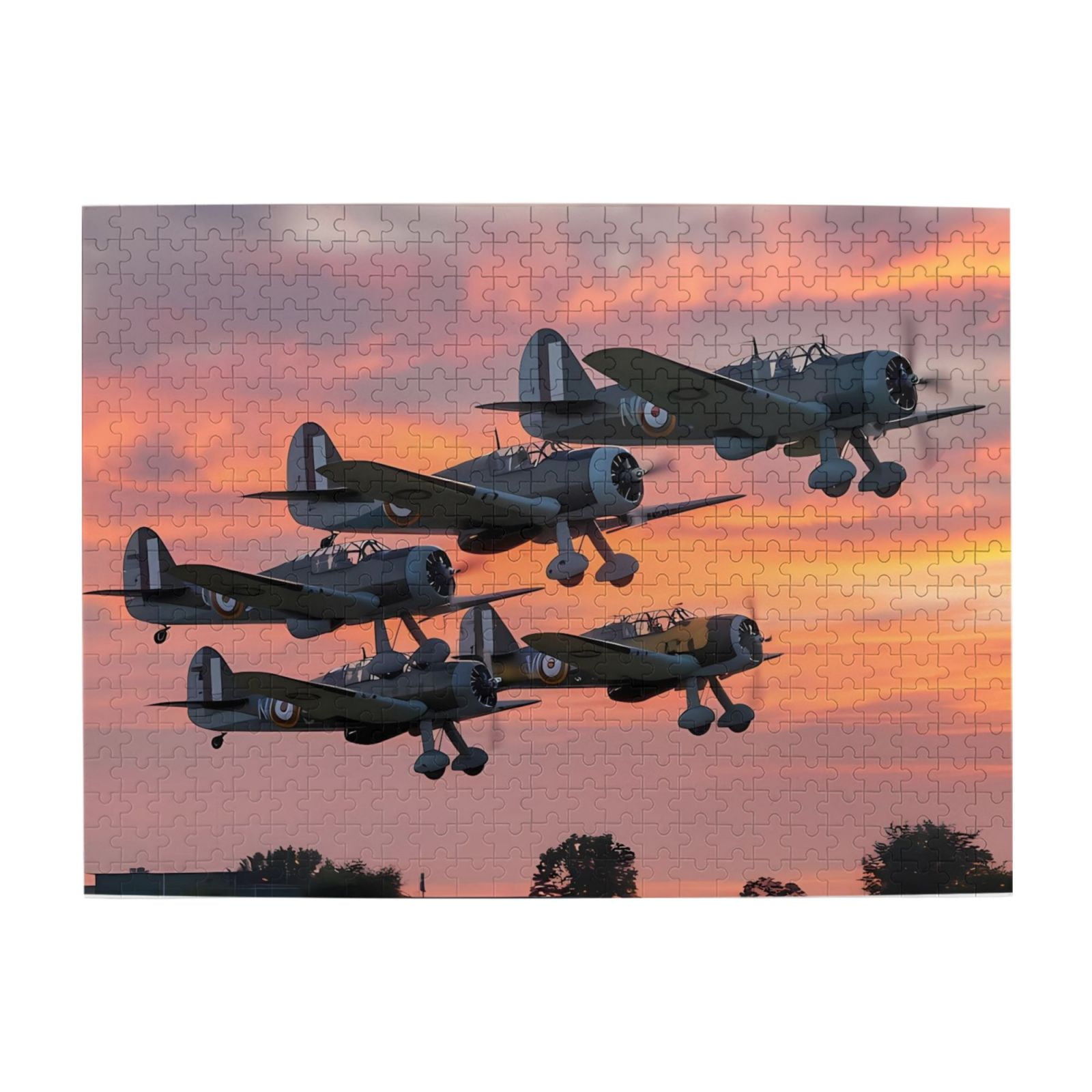 500 Piece Vintage WWII Fighter Planes Jigsaw Puzzle For Adults ...