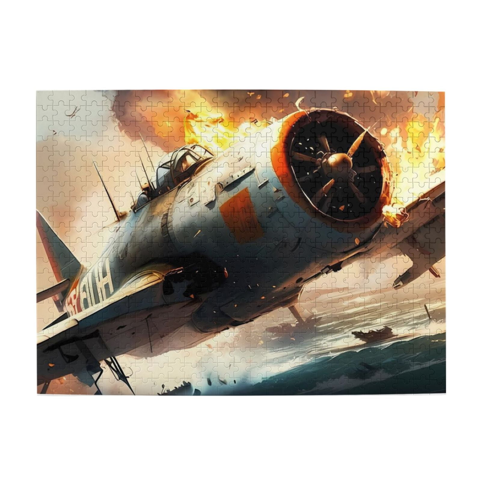 500 Piece WWII Air Combat Wooden Jigsaw Puzzle For Adults Intense ...