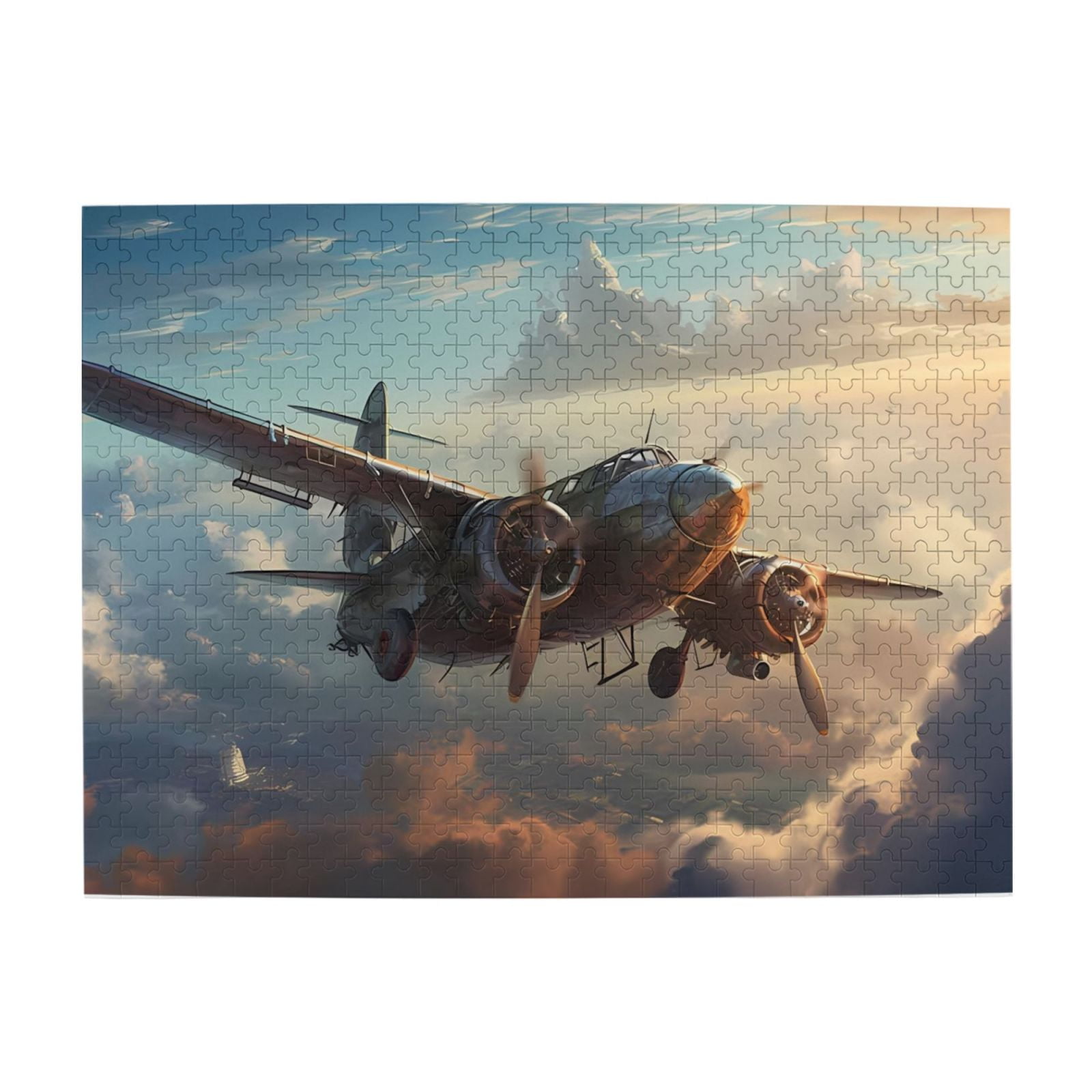500 Piece WWII Bomber Plane Jigsaw Puzzle For Adults – Challenging ...