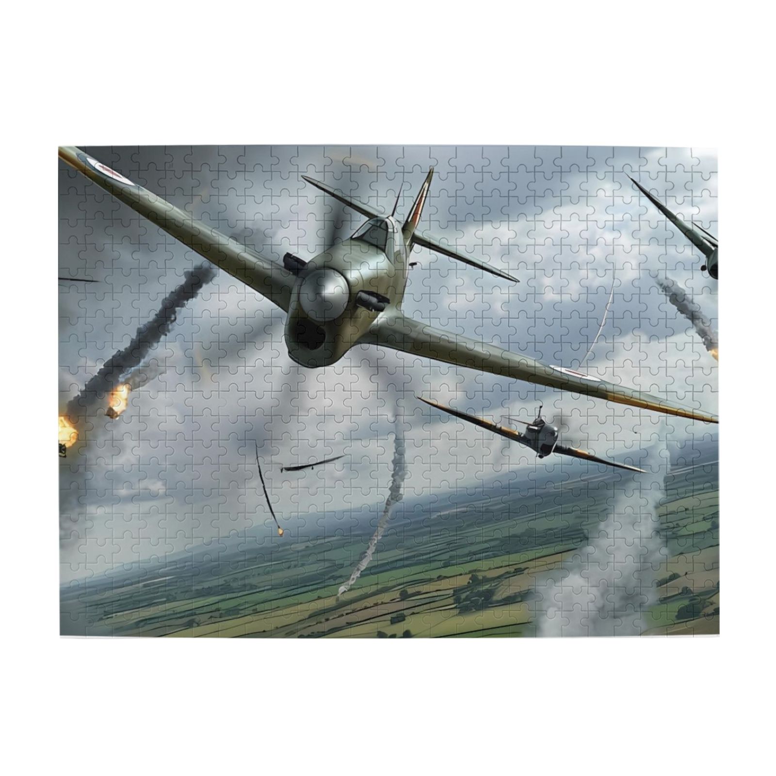 500 Piece WWII Dogfight Fighter Planes Jigsaw Puzzle For Adults ...