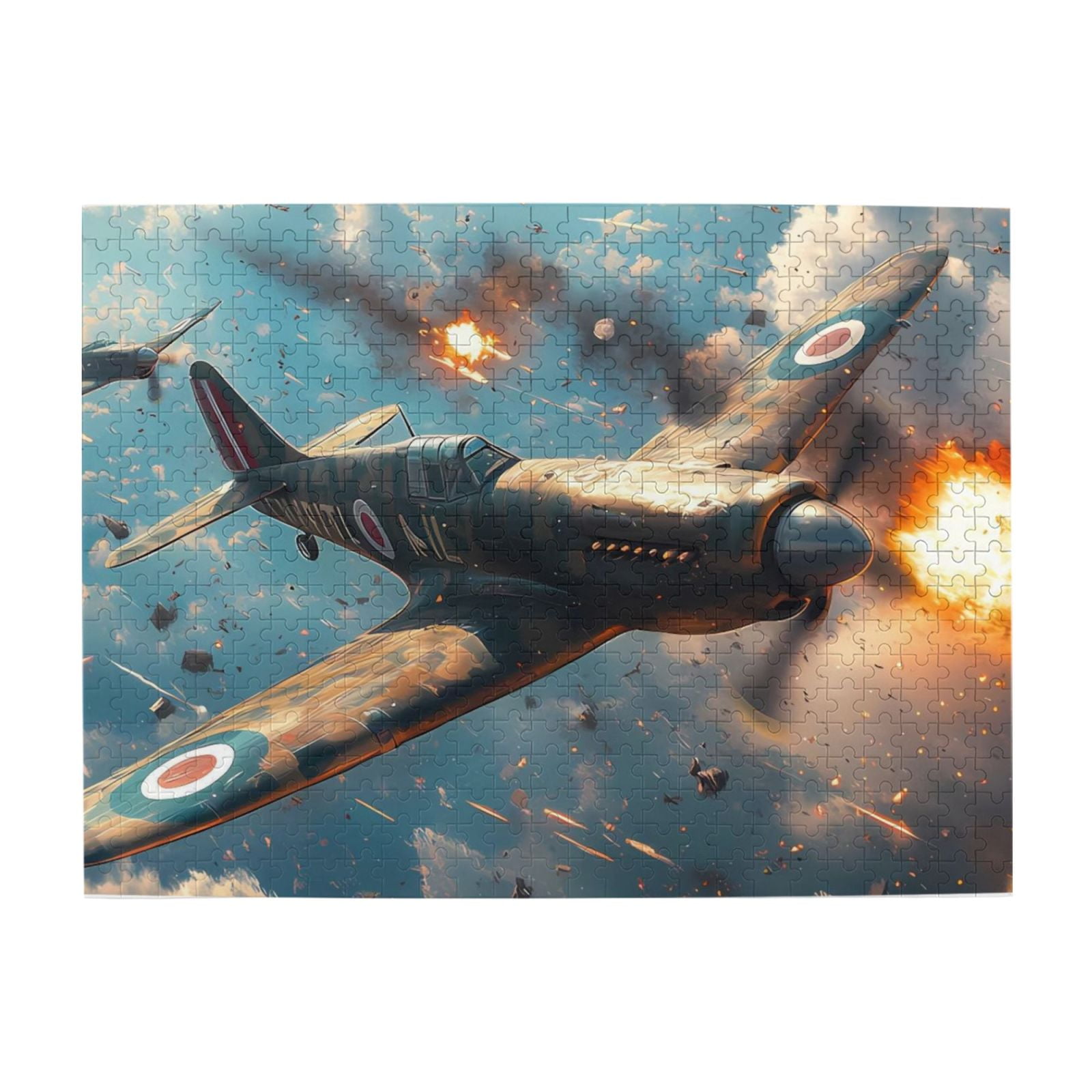 500 Piece WWII Fighter Plane Combat Jigsaw Puzzle For Adults – Intense ...