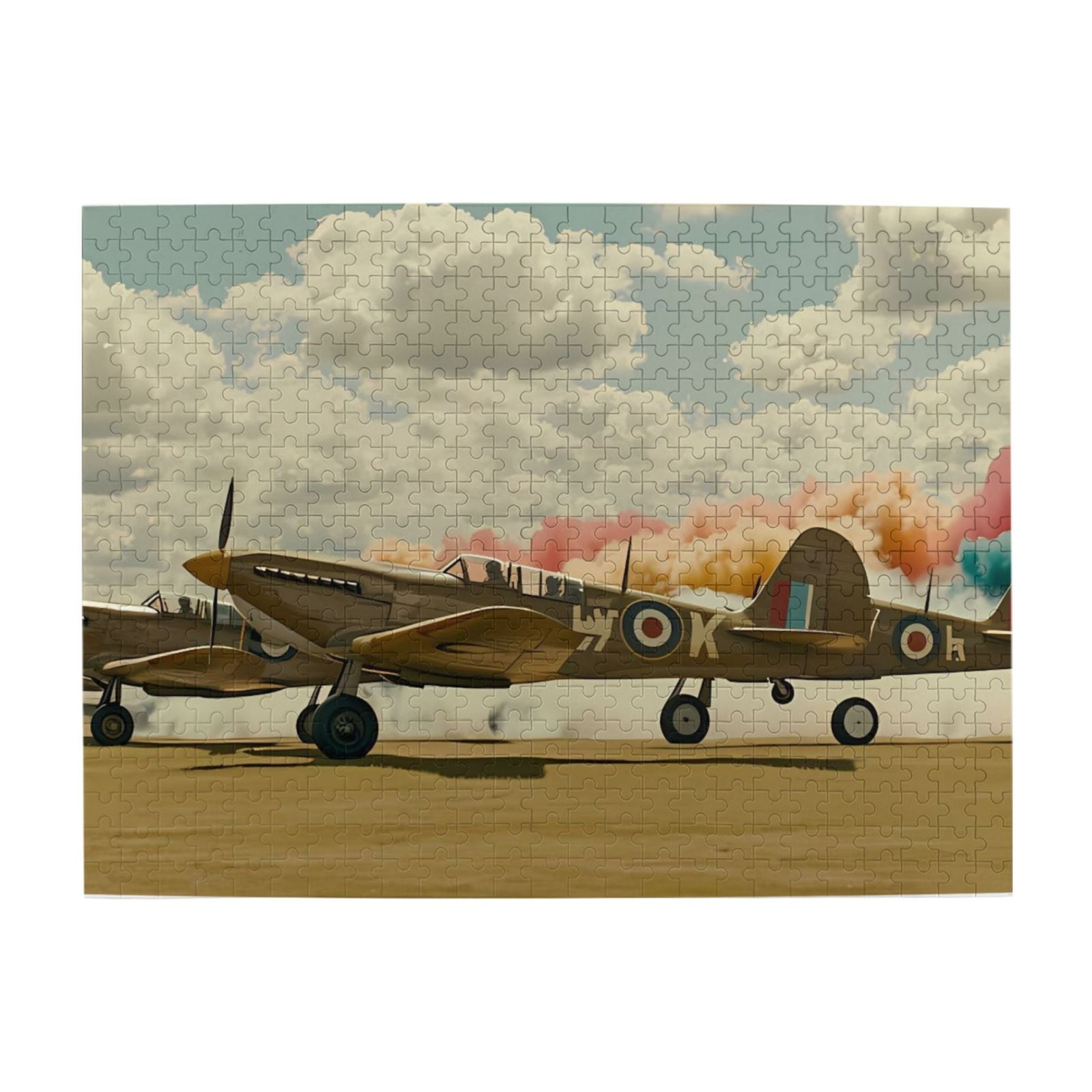 500 Piece WWII Fighter Plane Jigsaw Puzzle For Adults Captivating ...