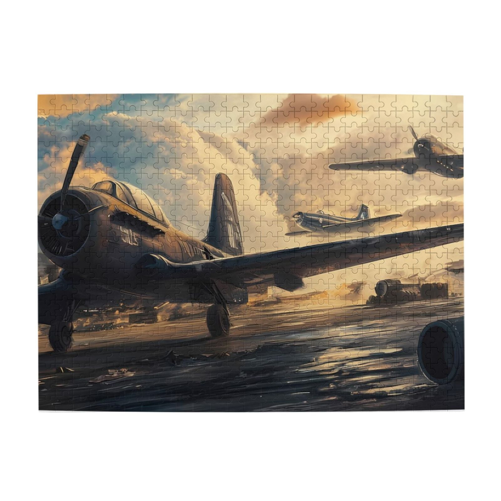 500 Piece WWII Fighter Plane Jigsaw Puzzle For Adults Challenging ...