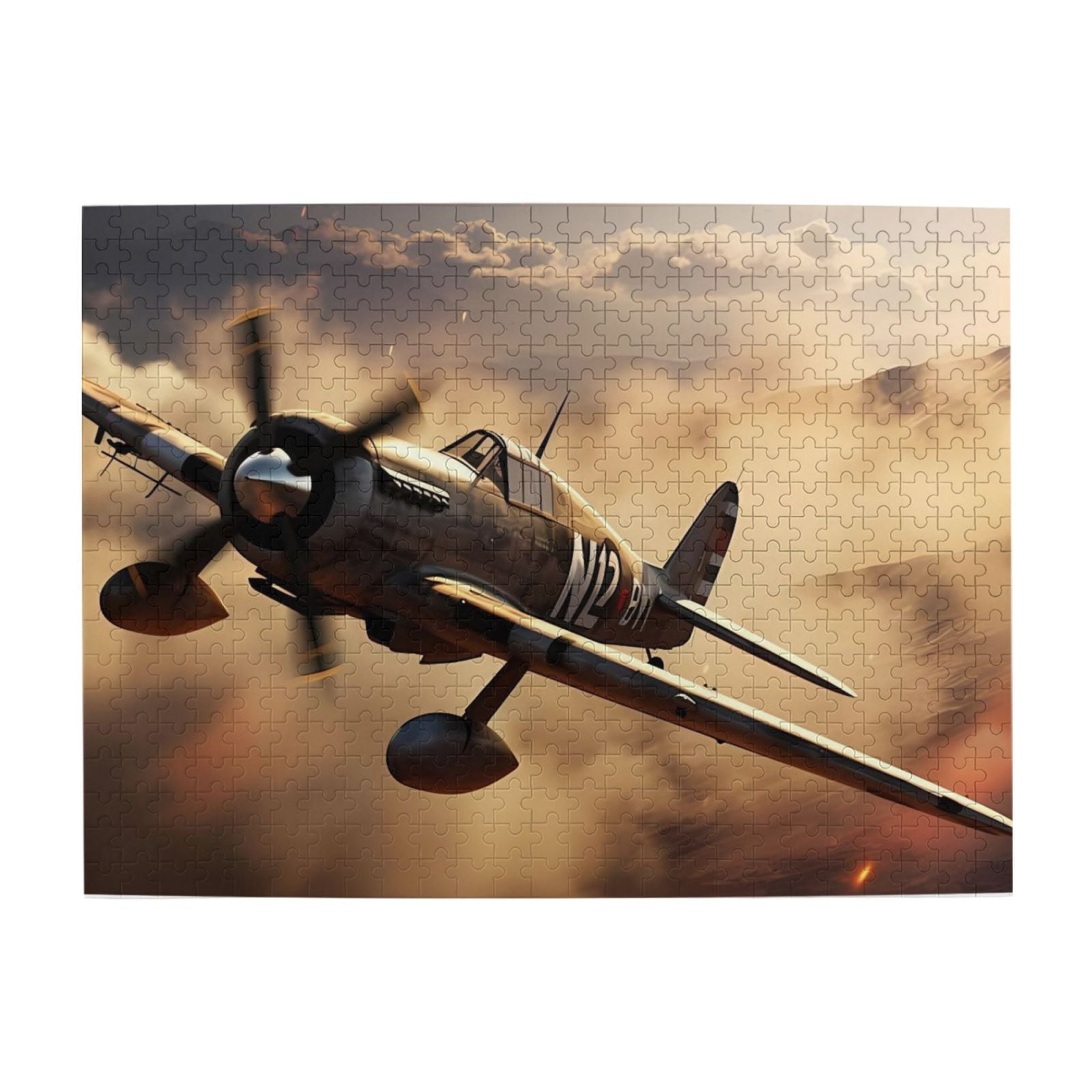 500 Piece WWII Fighter Plane Jigsaw Puzzle For Adults – Dramatic WWII ...