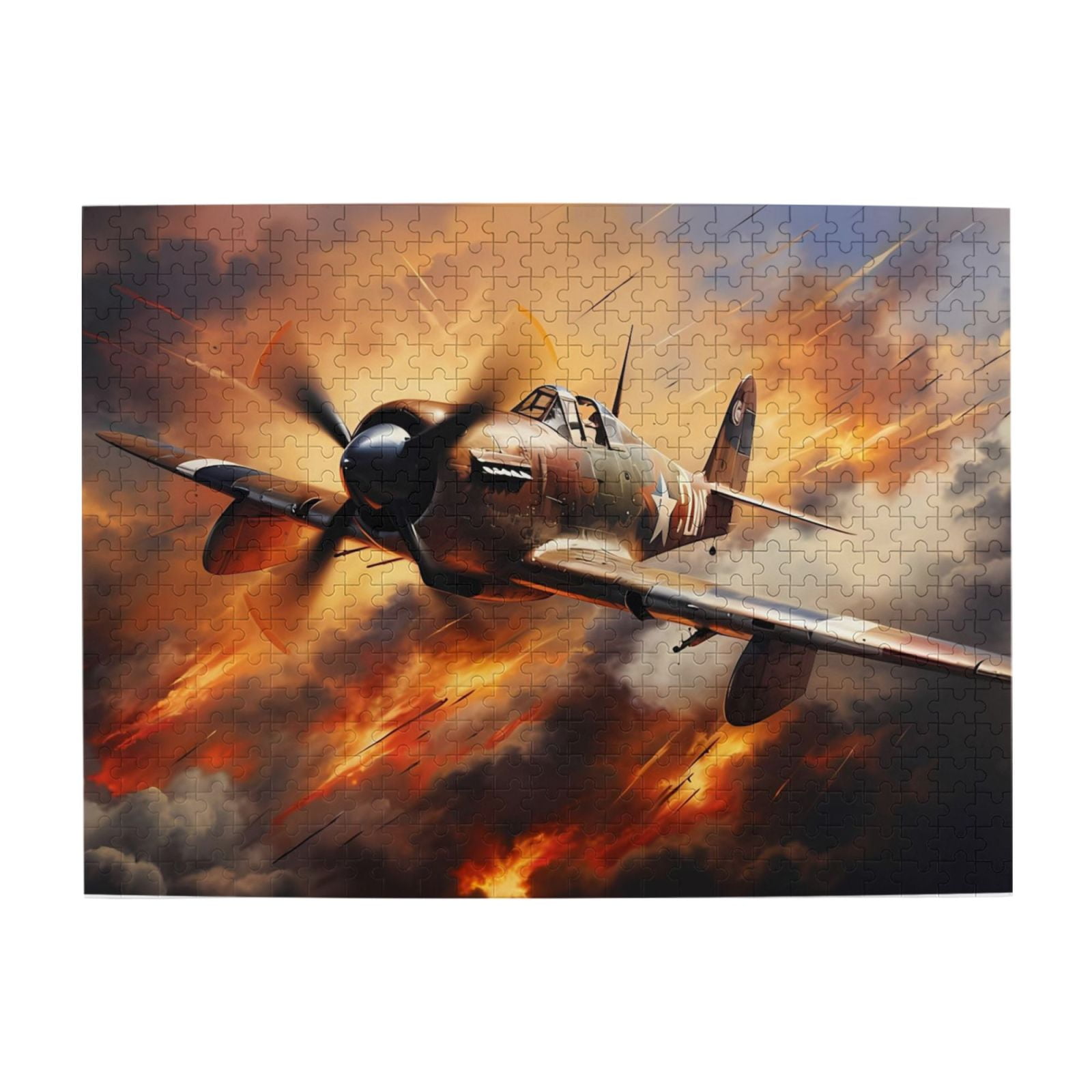 500 Piece WWII Fighter Plane Jigsaw Puzzle For Adults – Intense Aerial ...