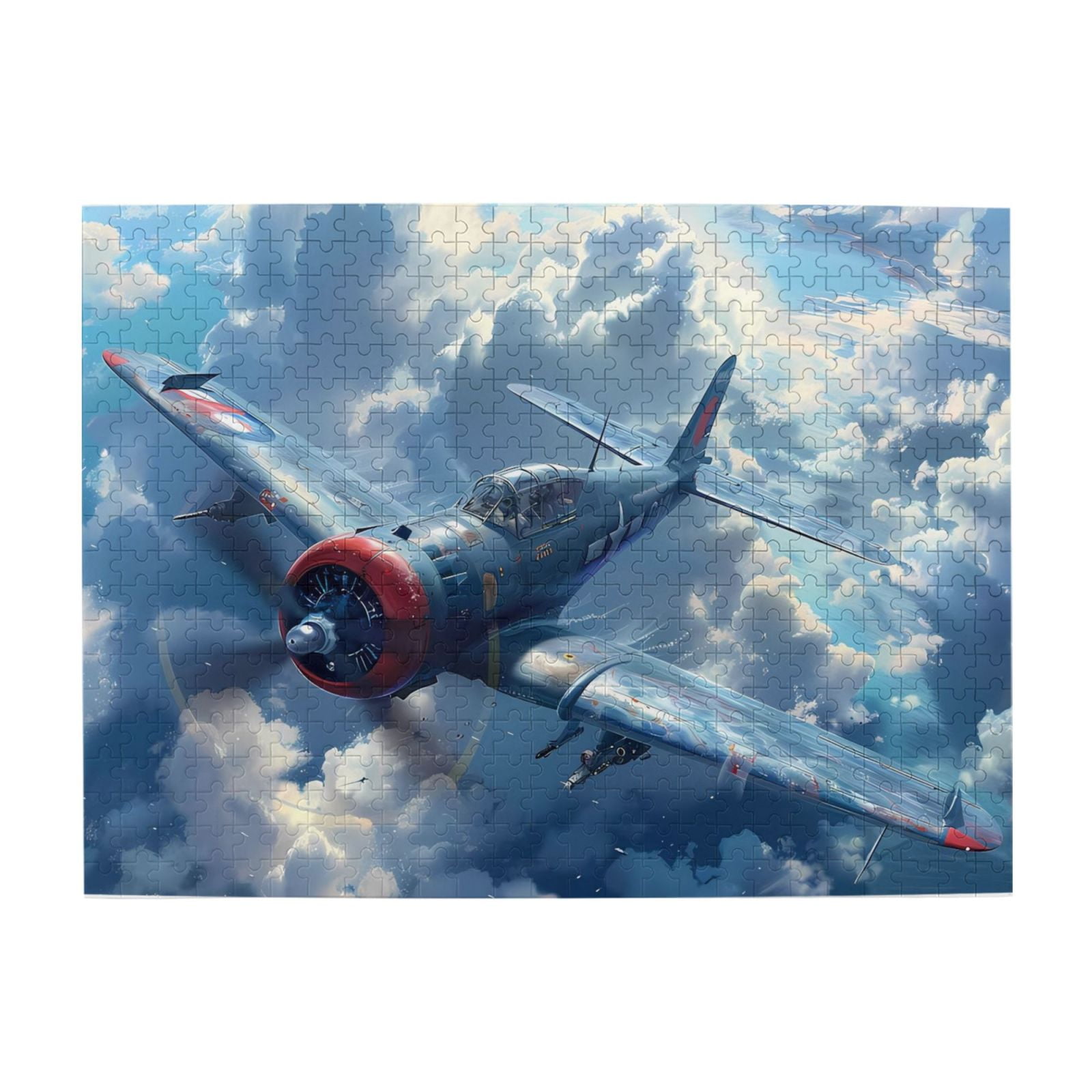 500 Piece WWII Fighter Plane Jigsaw Puzzle For Adults – Vibrant Wooden ...