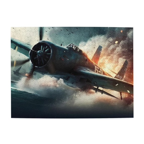 500 Piece WWII Fighter Plane Jigsaw Puzzle For Adults Challenging Epic ...