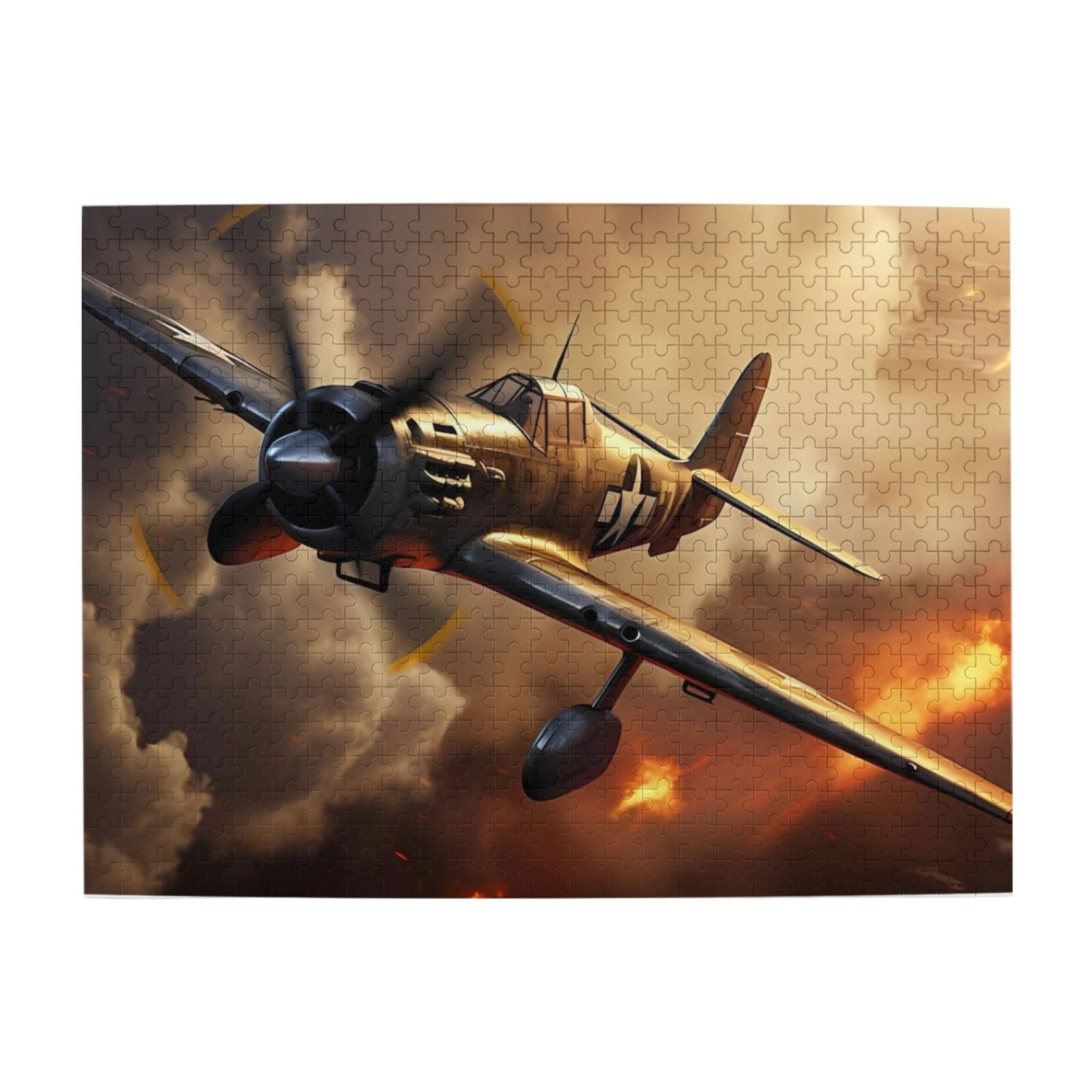 500 Piece WWII Fighter Plane Puzzle For Adults – Dynamic Combat Artwork ...