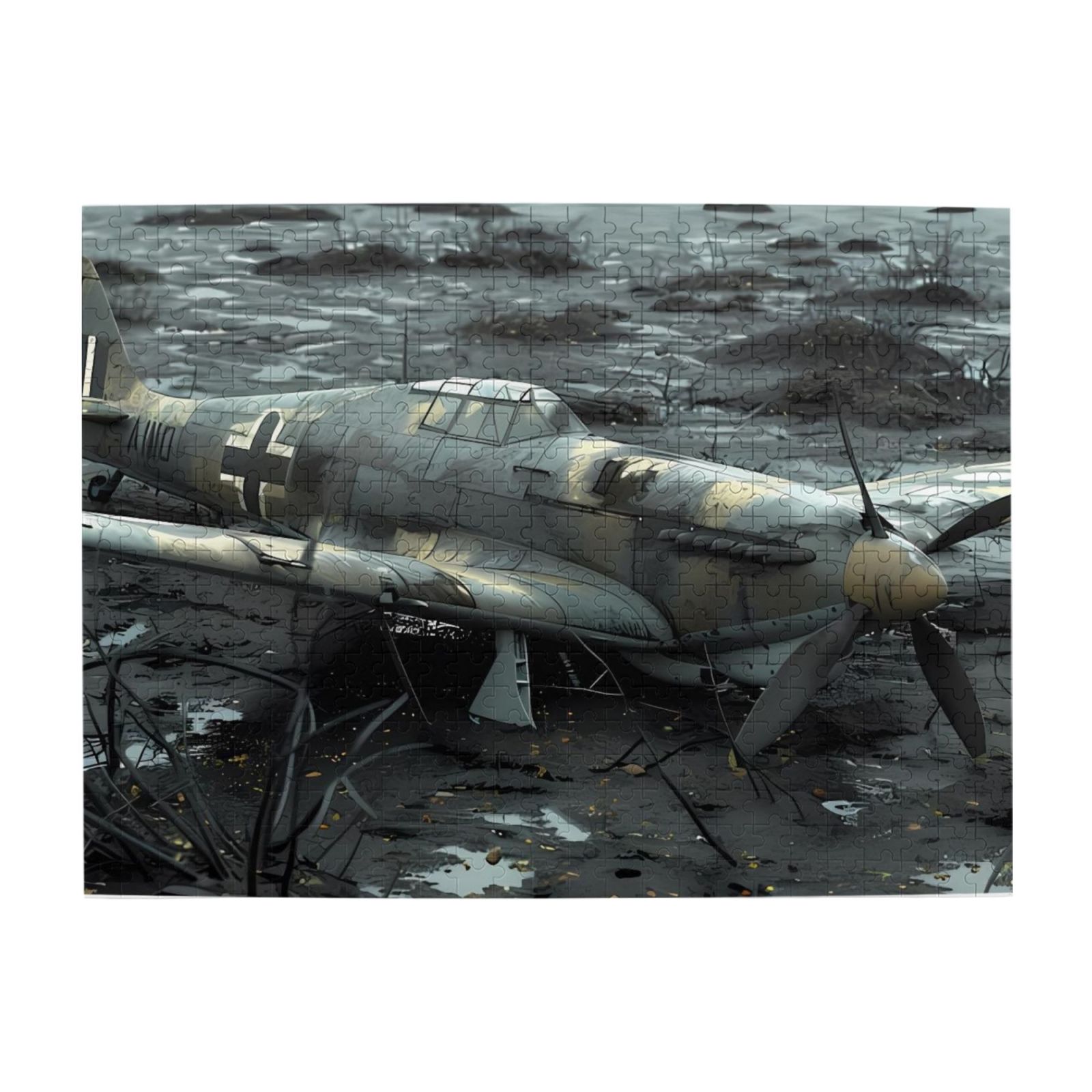 500 Piece WWII Fighter Plane Wooden Jigsaw Puzzle For Adults ...