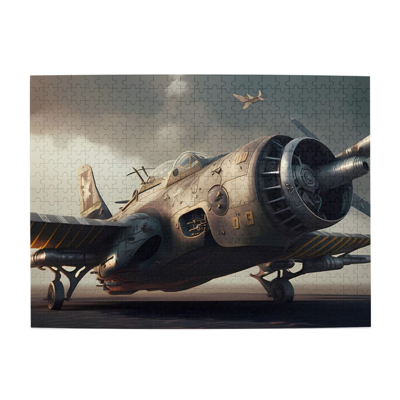 500 Piece WWII Fighter Plane Wooden Jigsaw Puzzle For Adults ...