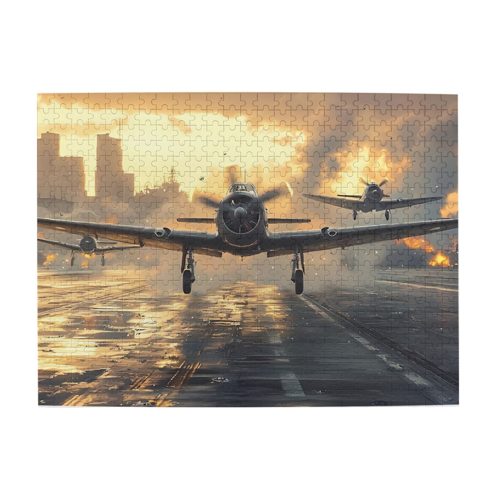 500 Piece WWII Fighter Planes Jigsaw Puzzle For Adults – Dynamic Naval ...