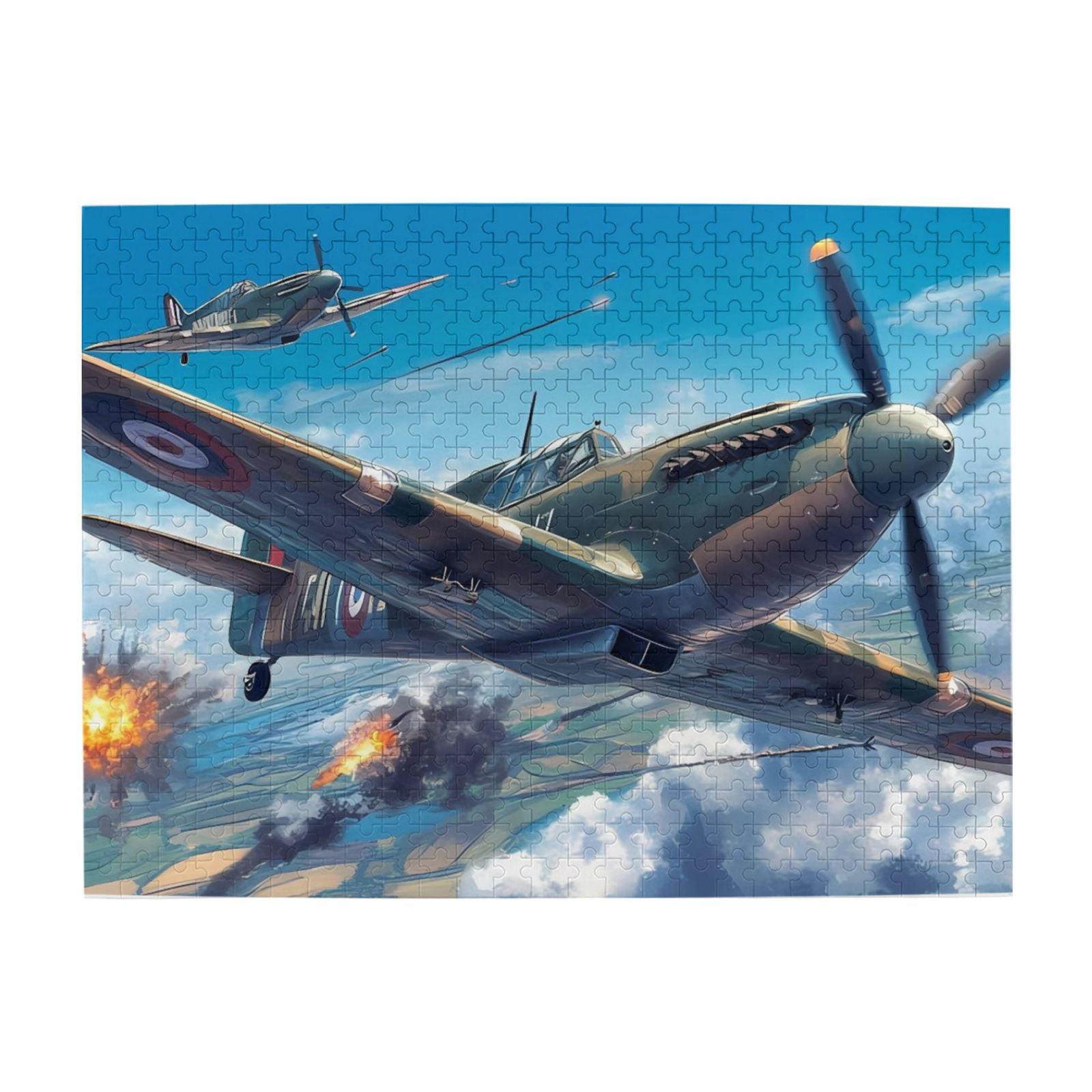 500 Piece WWII Fighter Planes Jigsaw Puzzle For Adults – Vibrant Aerial ...