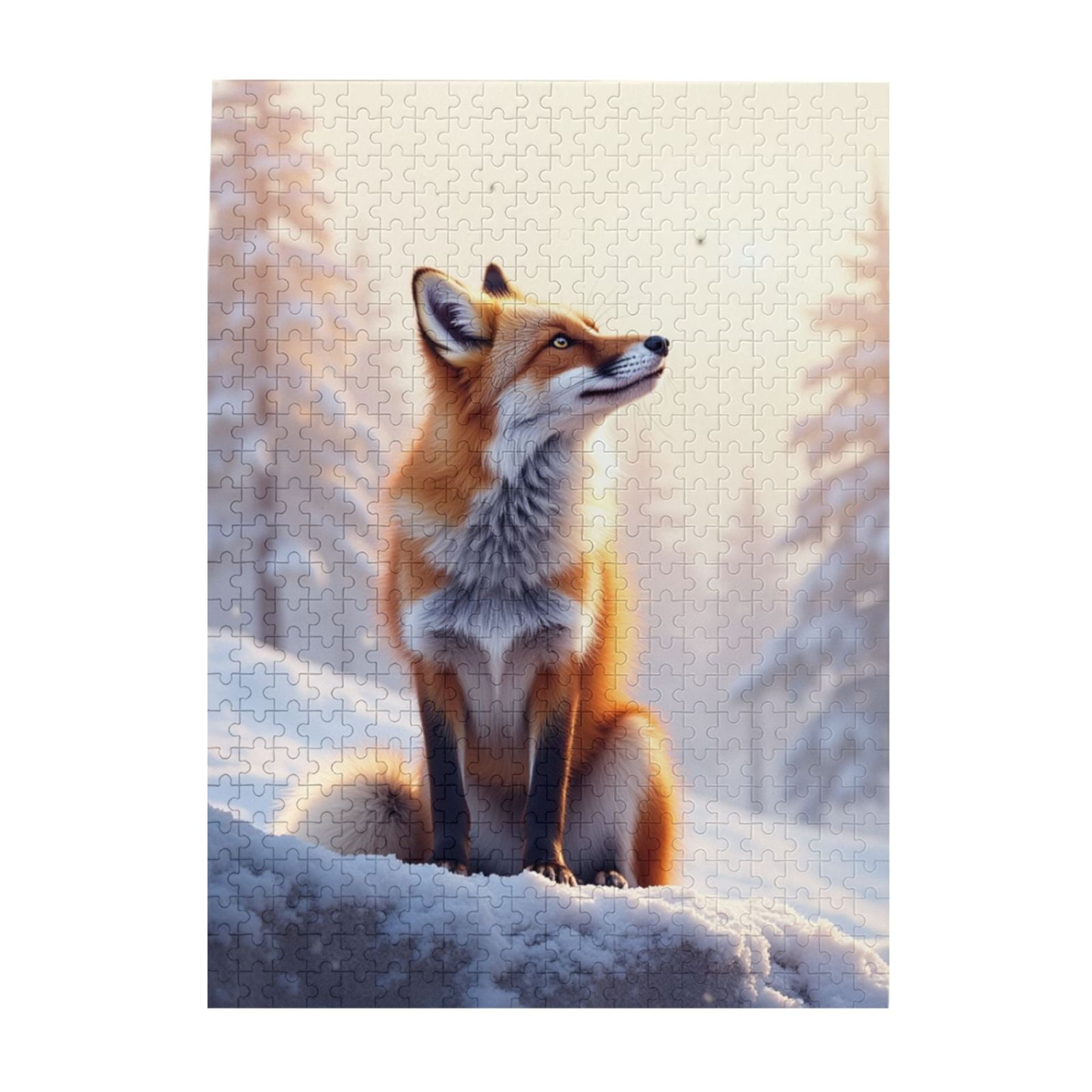 500 Piece Winter Fox Jigsaw Puzzle For Adults Challenging And Relaxing ...