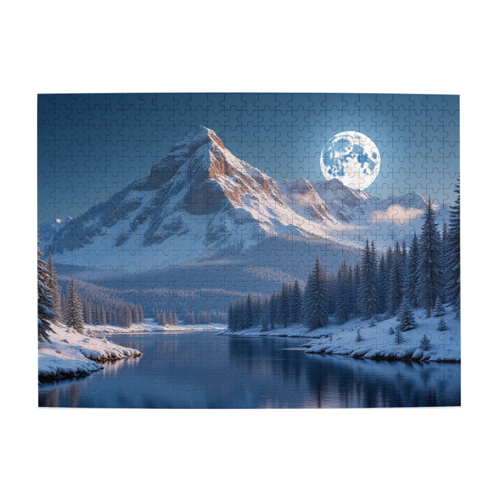 500 Piece Winter Wonderland Jigsaw Puzzle For Adults Snowy Mountains ...