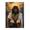 500-Piece Wood Jigsaw Puzzle, Welcoming Outstretched Hands Jesus Golden ...