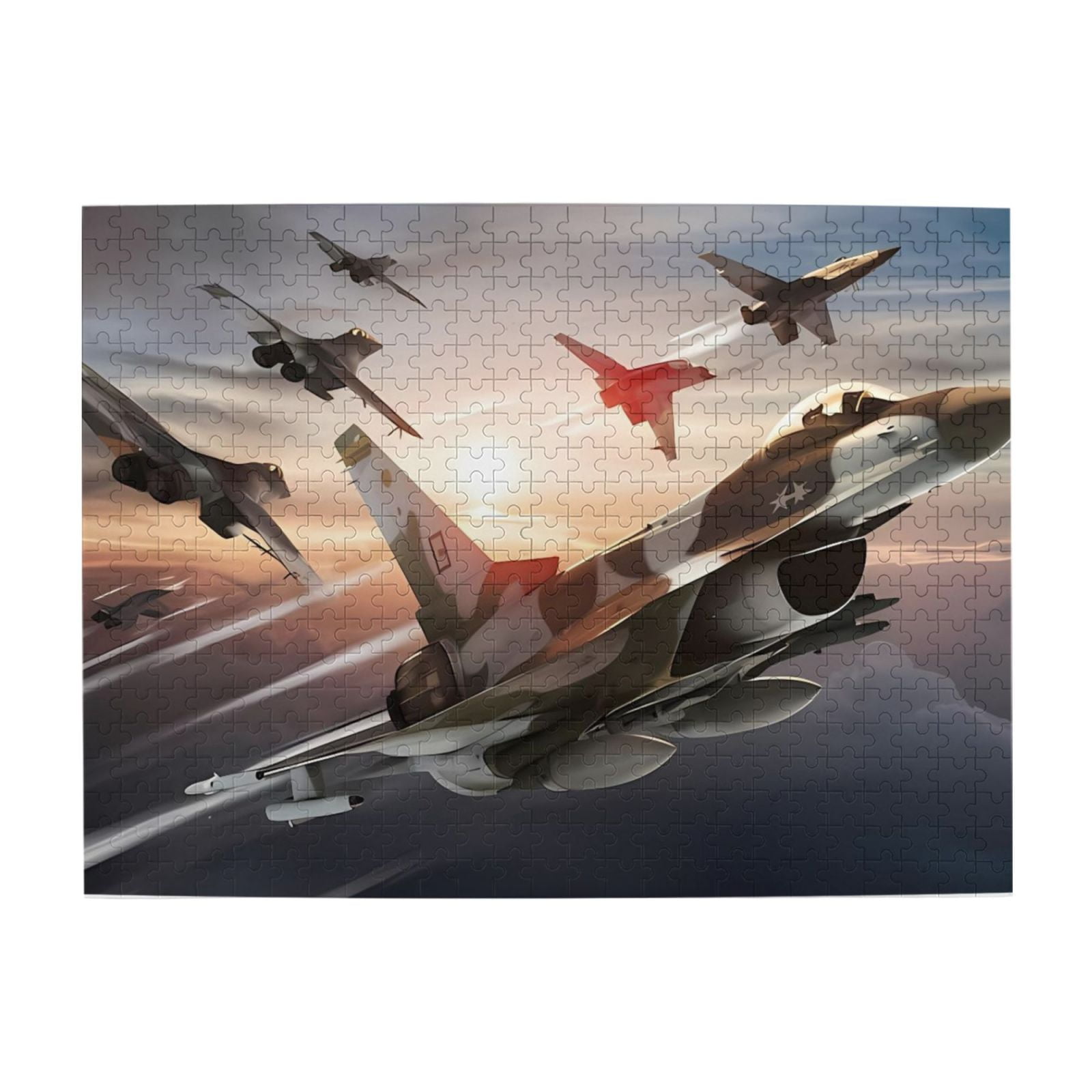 500 Piece Wooden Fighter Jet Jigsaw Puzzle For Adults – Dynamic ...