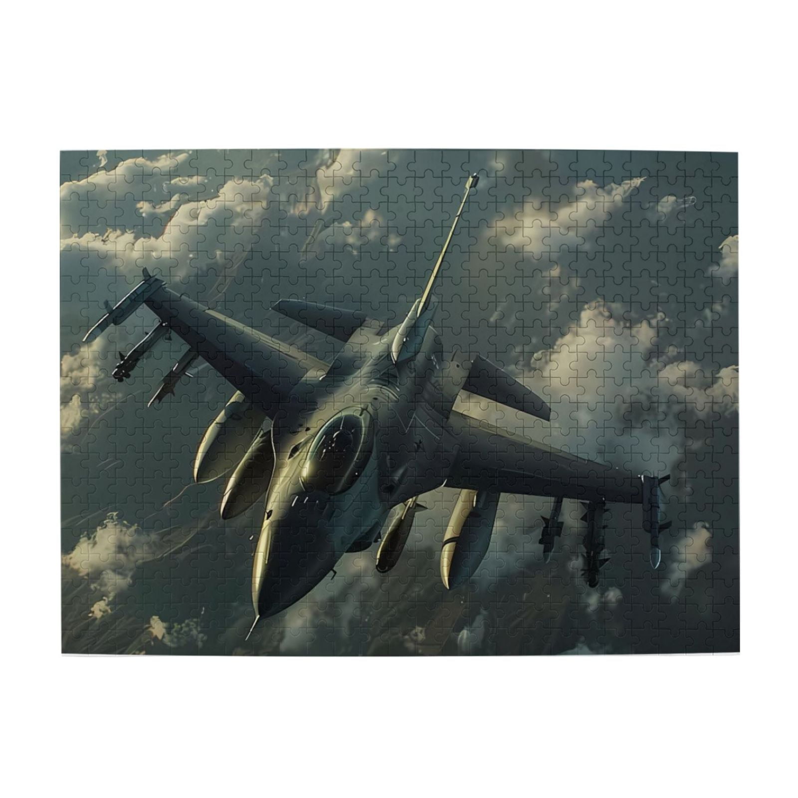 500 Piece Wooden Fighter Jet Jigsaw Puzzle For Adults – Dynamic ...