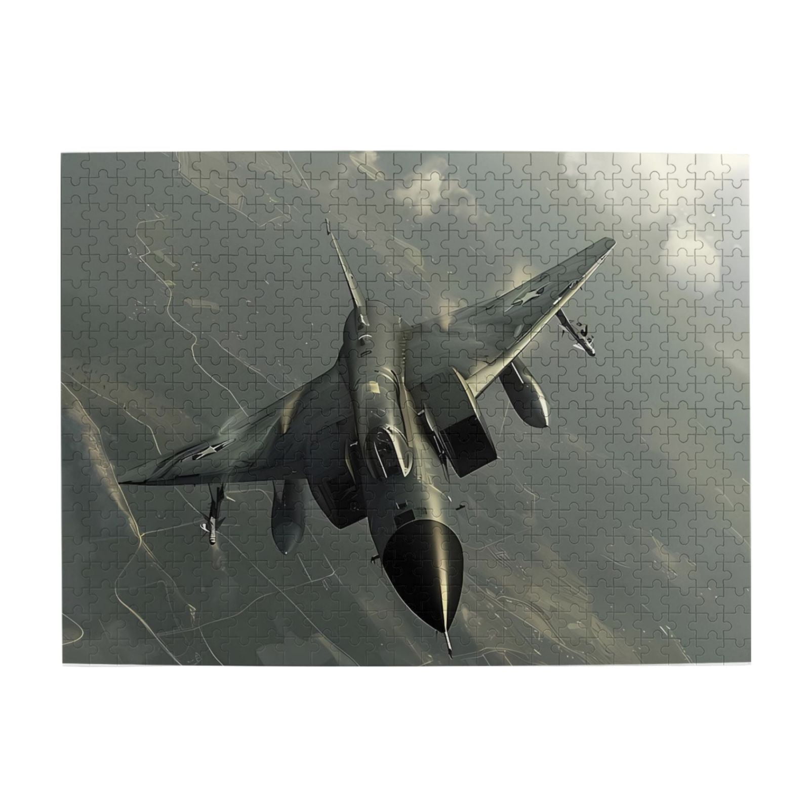 500 Piece Wooden Fighter Jet Jigsaw Puzzle For Adults – Dynamic ...