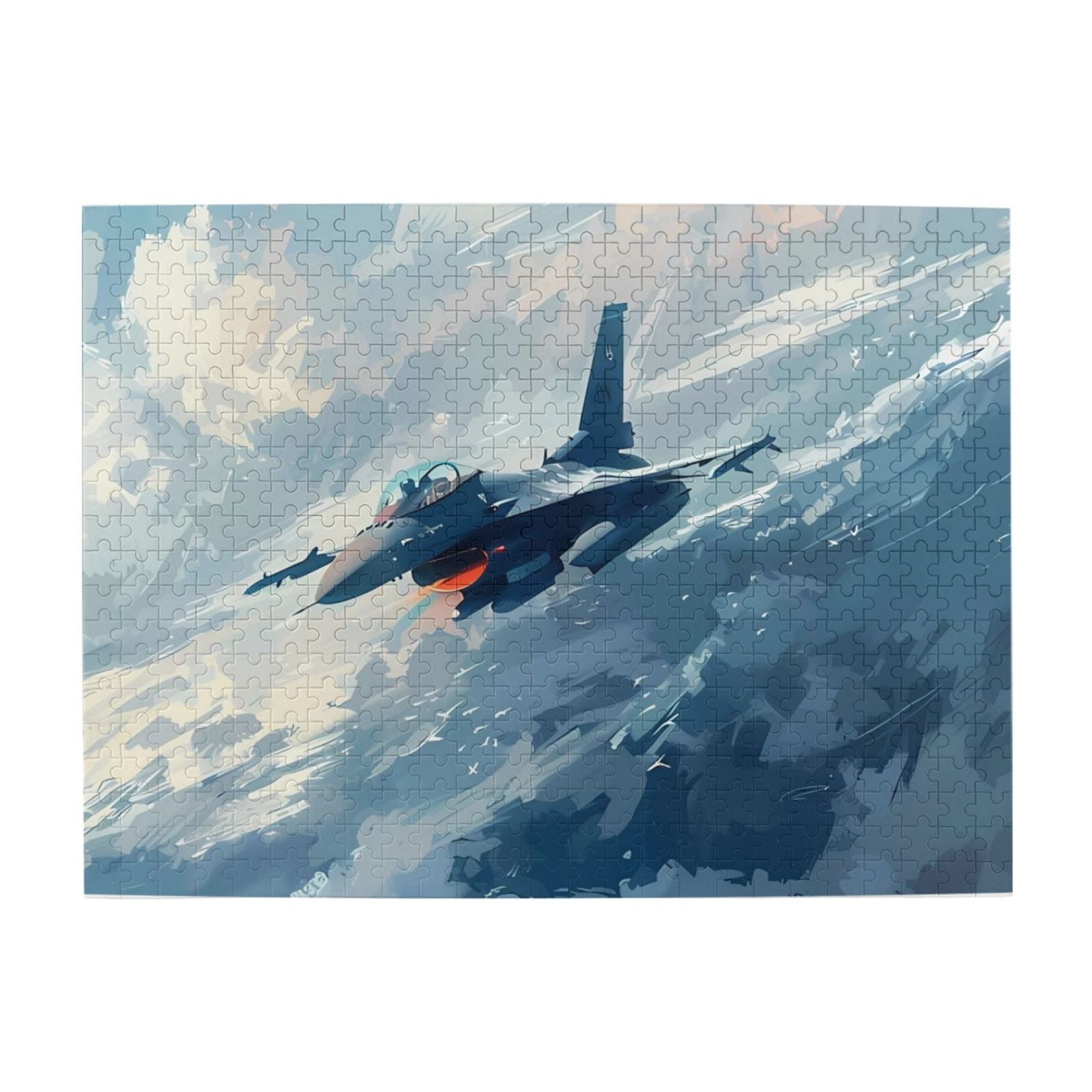 500 Piece Wooden Fighter Jet Puzzle For Adults – Dynamic Military ...