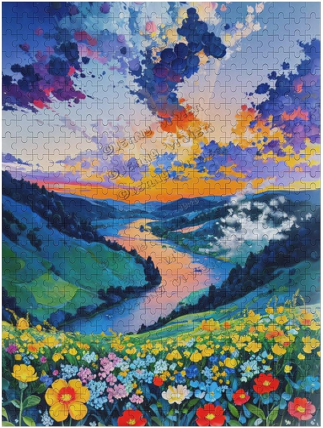 500 Piece Wooden Jigsaw Puzzle for Adults, Vibrant and Challenging ...