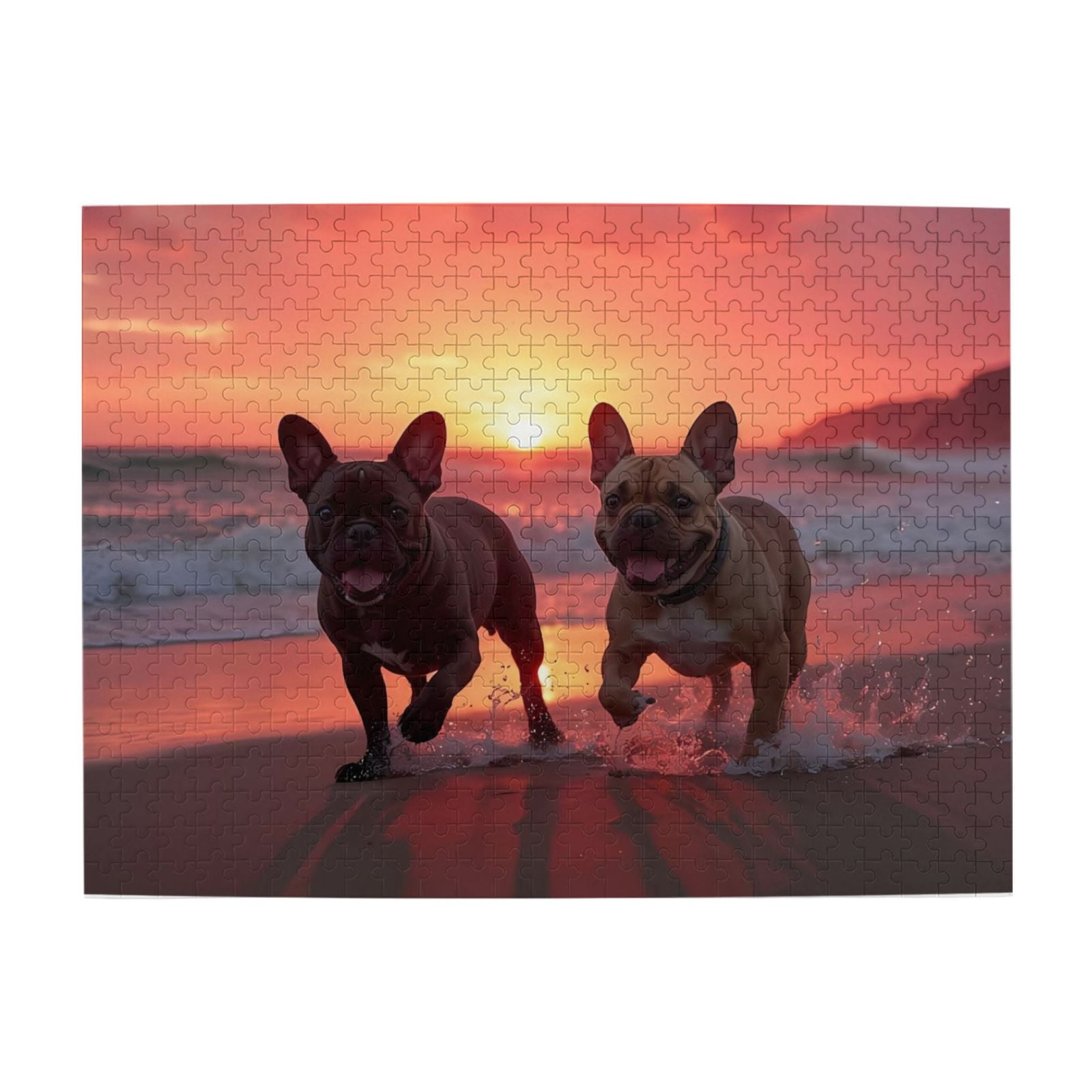 500-Piece Wooden Jigsaw Puzzle for Adults & Families - Beach Sunset ...
