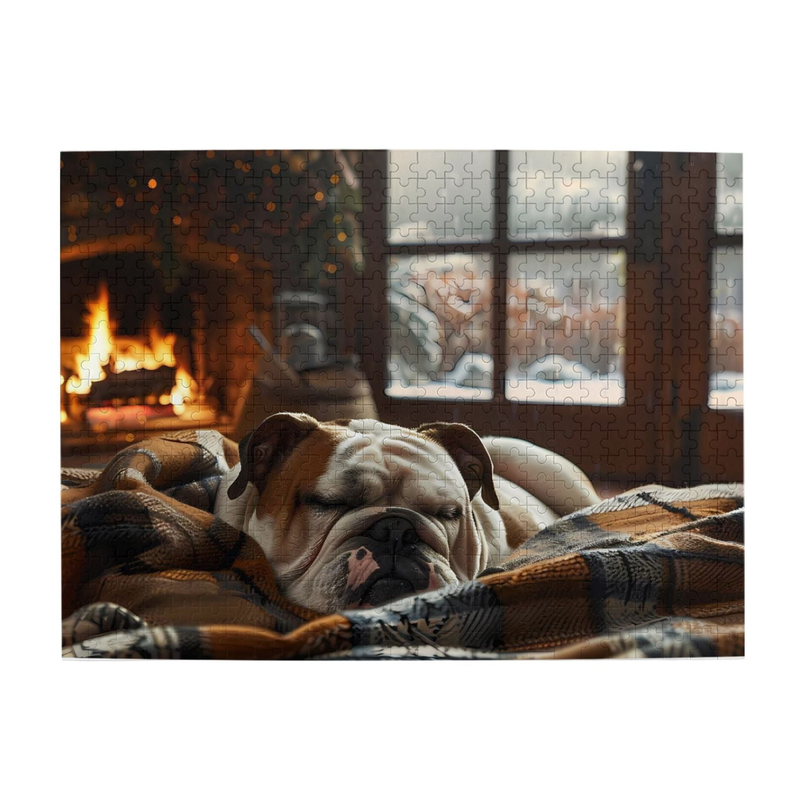 500-Piece Wooden Jigsaw Puzzle for Adults & Families - Sleeping Dog ...