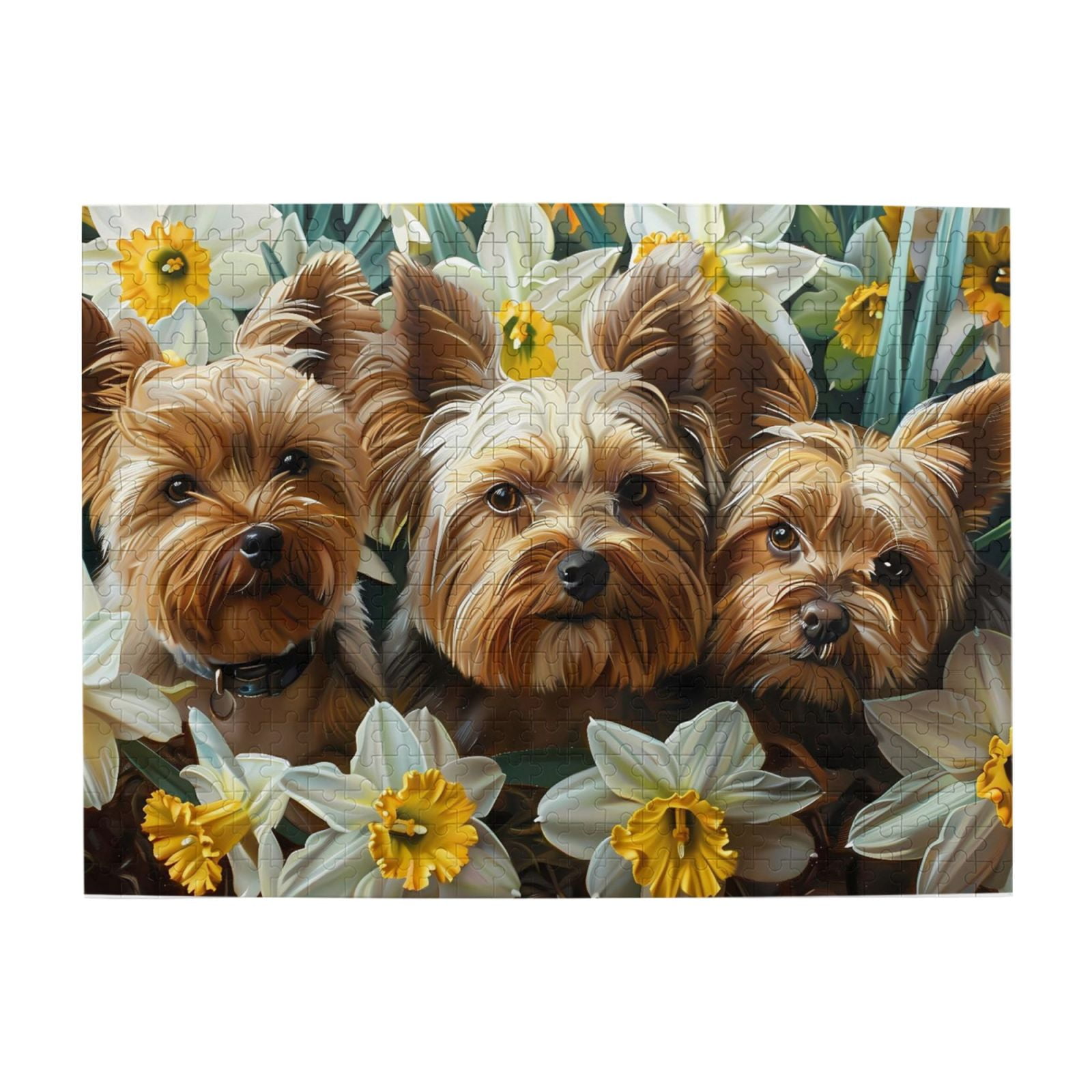 500-Piece Wooden Jigsaw Puzzle for Adults & Families - Yorkies ...