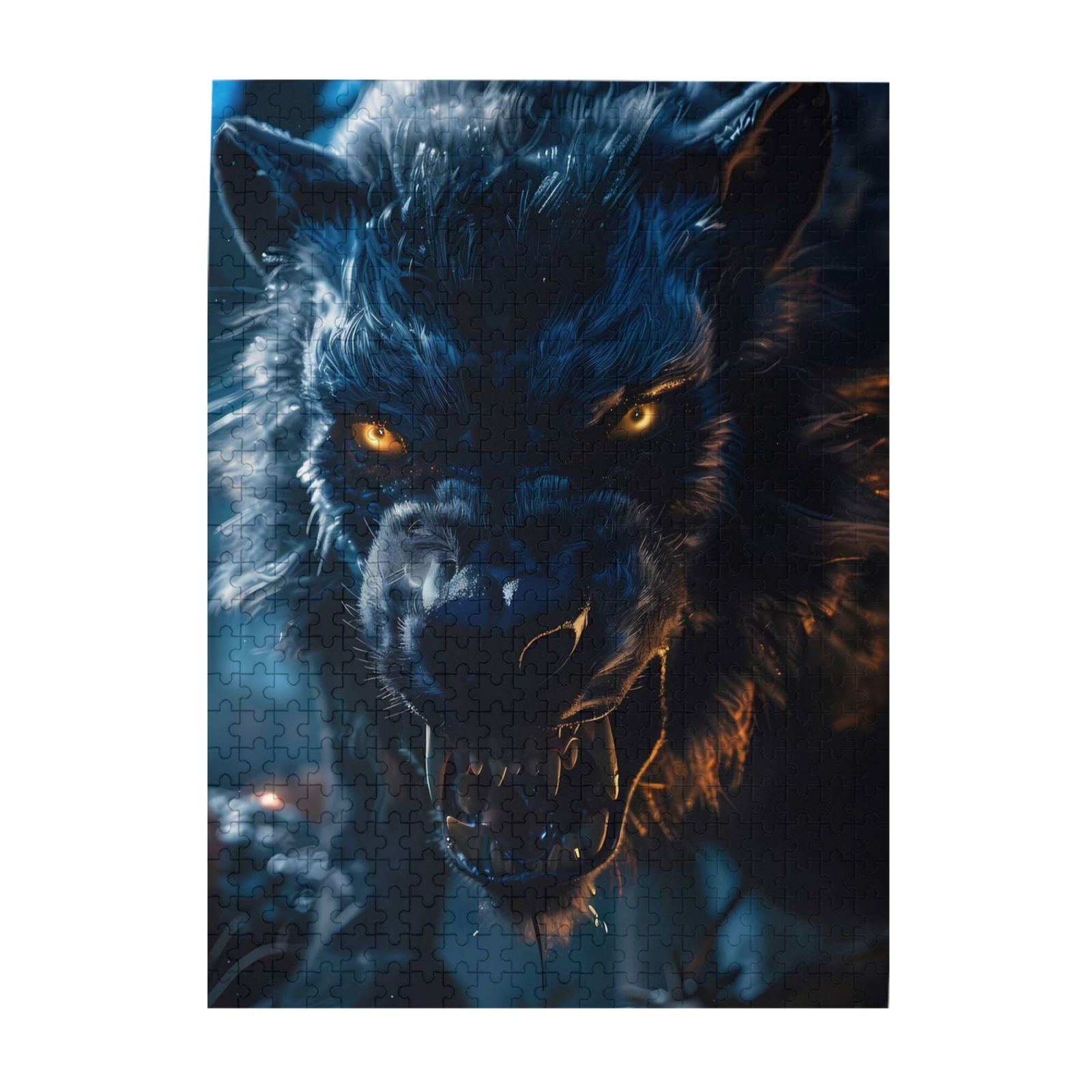 500-Piece Wooden Jigsaw Puzzle for Adults - Mythical Werewolf Creature ...