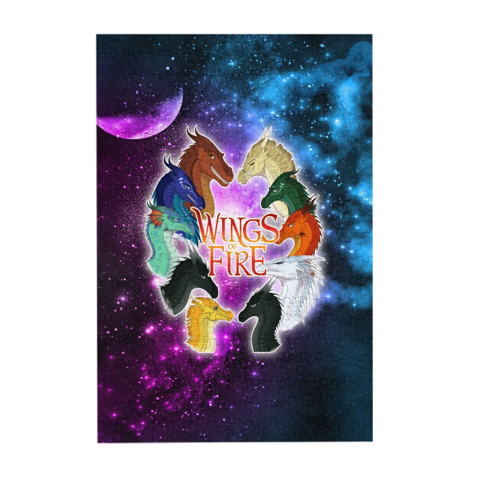 500 Piece Wooden Puzzles Wings Dragon Fire Jigsaw Puzzles for Adults ...