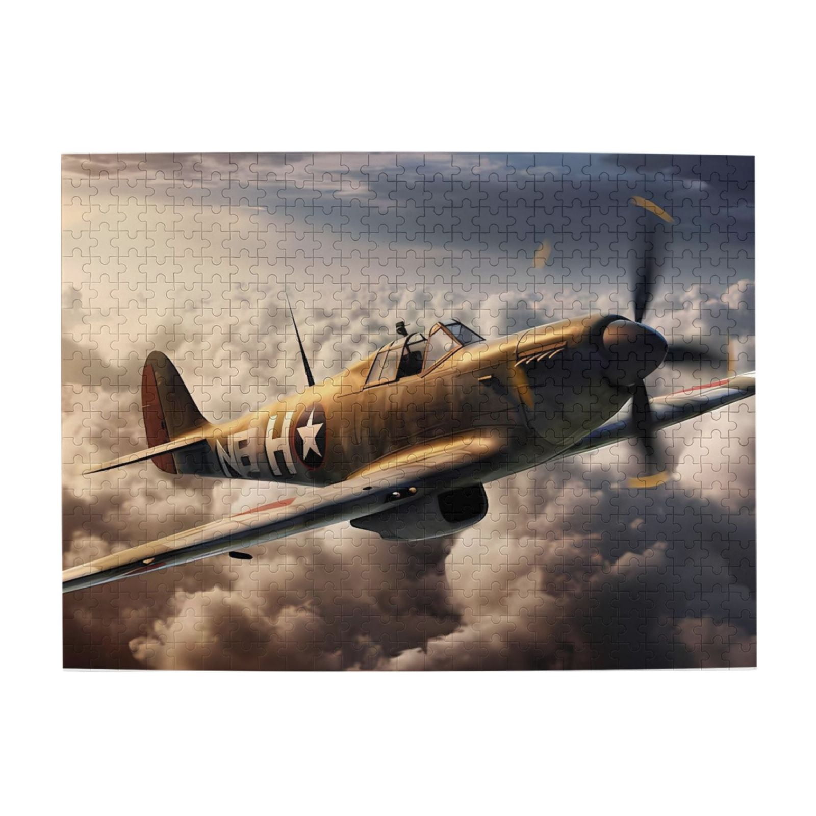 500 Piece Wooden WWII Fighter Plane Jigsaw Puzzle For Adults ...