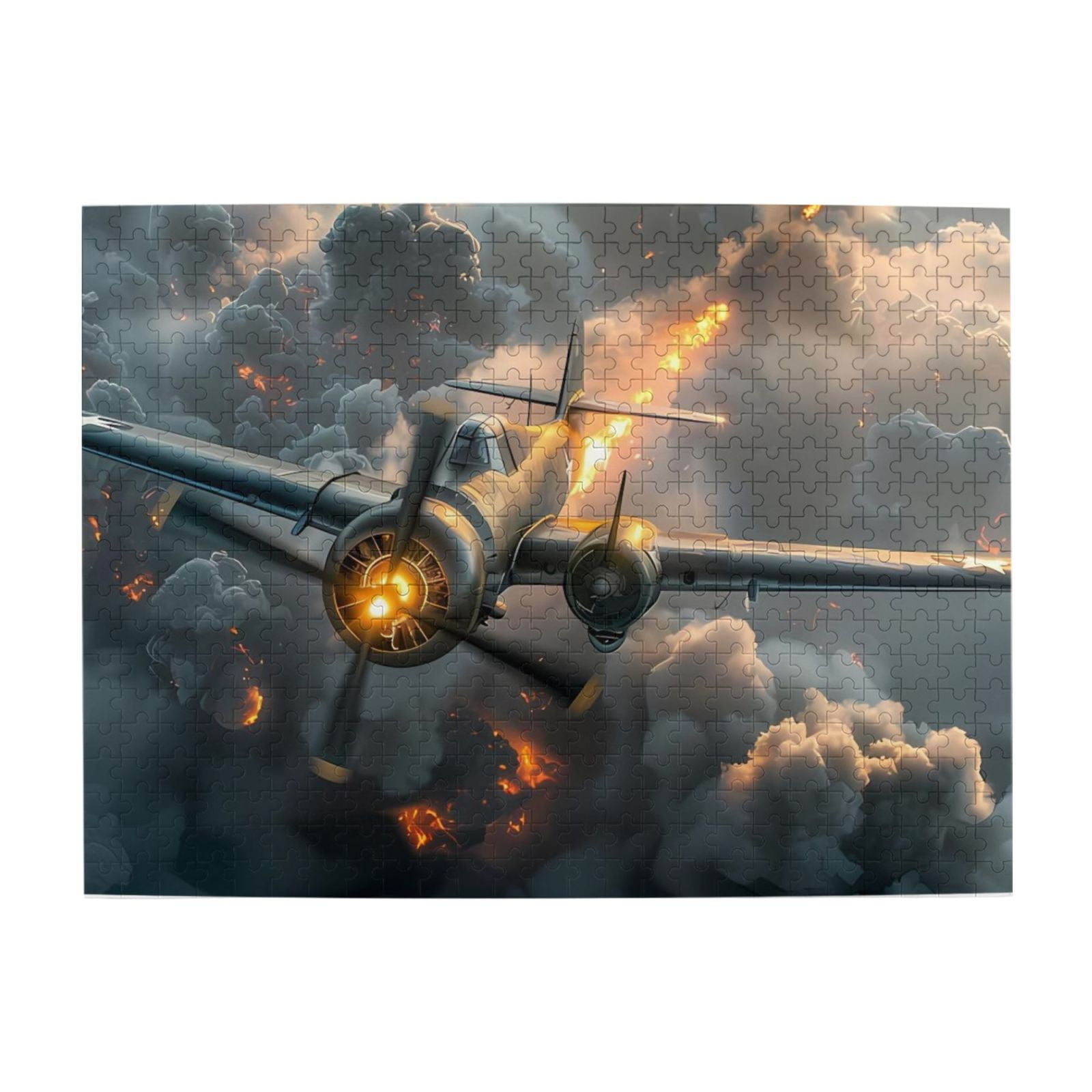 500 Piece Wooden WWII Fighter Plane Jigsaw Puzzle For Adults – Intense ...