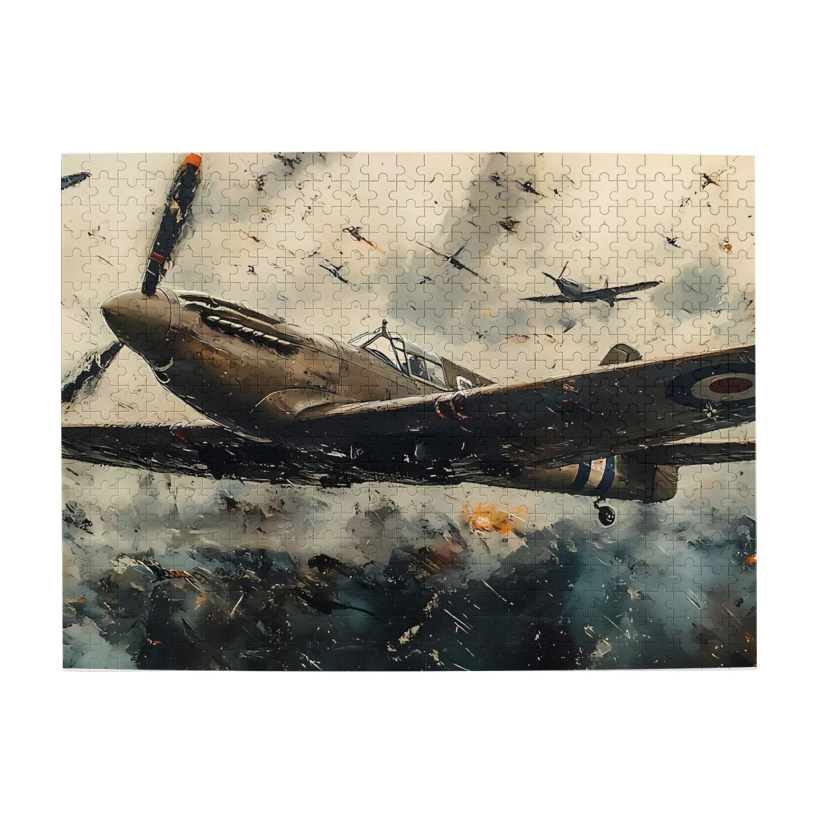500 Piece Wooden WWII Fighter Plane Jigsaw Puzzle For Adults – Stunning ...