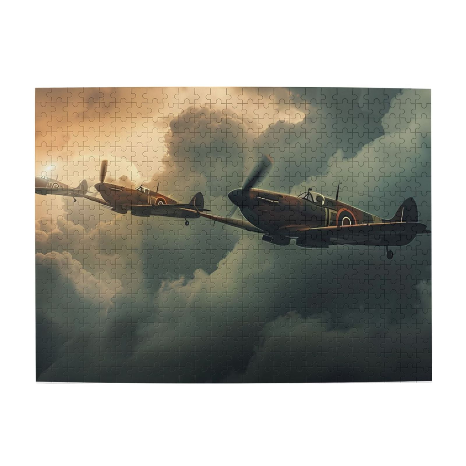 500 Piece Wooden WWII Fighter Planes Jigsaw Puzzle For Adults ...